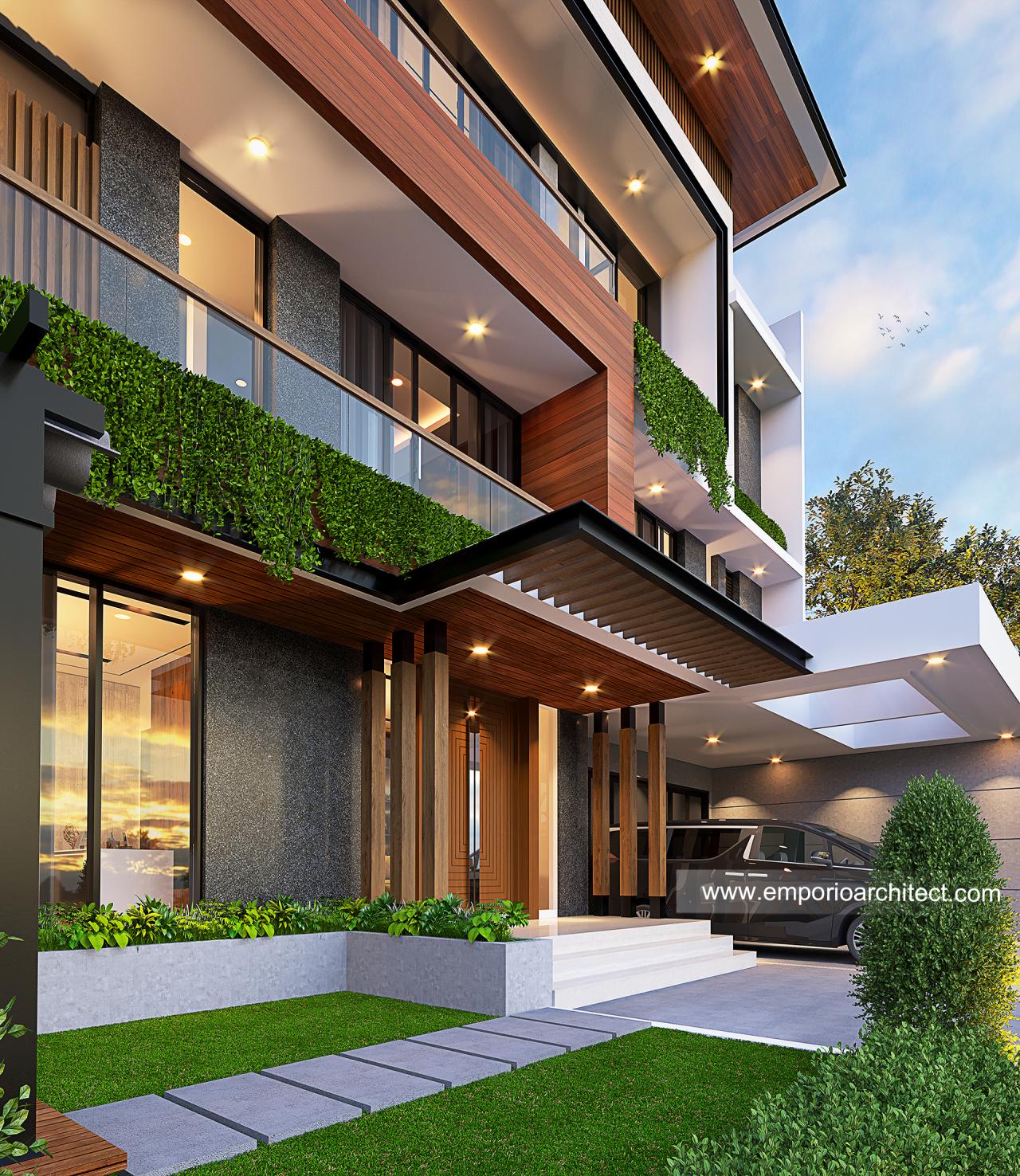 Mr. Leo Modern House 3 Floors Design - Jakarta Utara 17317 - Exterior ...