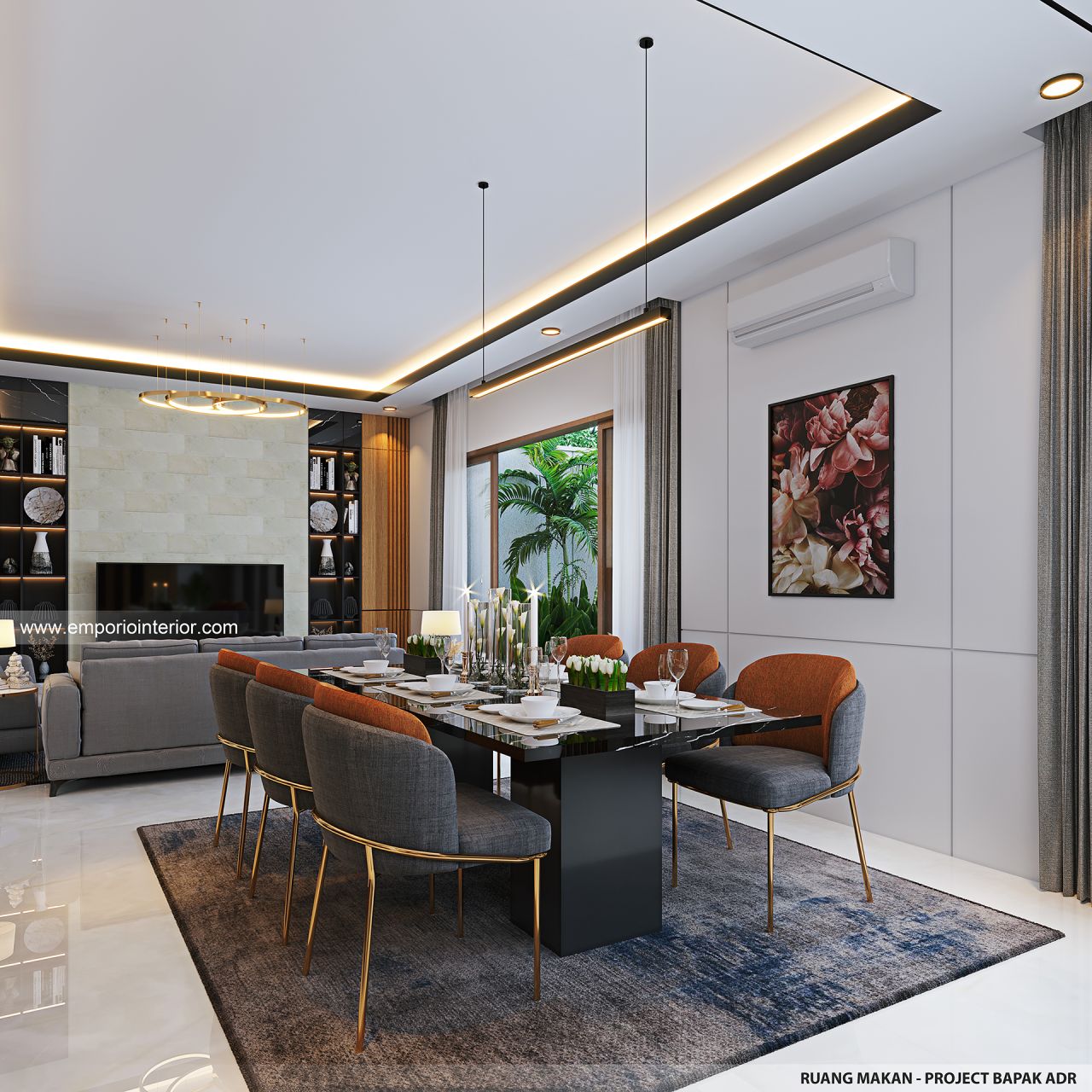 Mr. ADR 2108 Modern House 3 Floors Design - Badung, Bali 45813 - Dining ...
