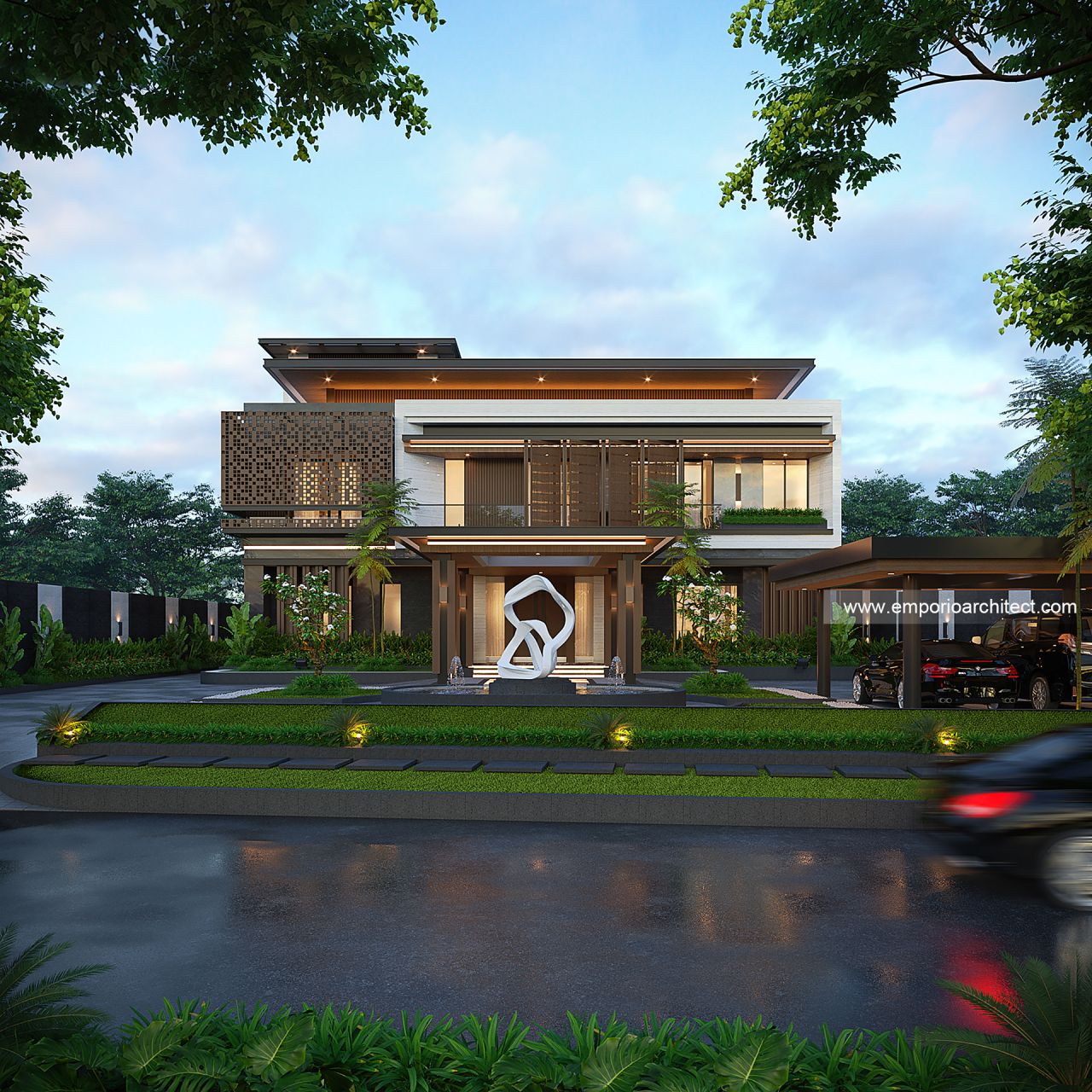 Mrs. NVA Modern House 3 Floors Design - Magetan, Jawa Timur