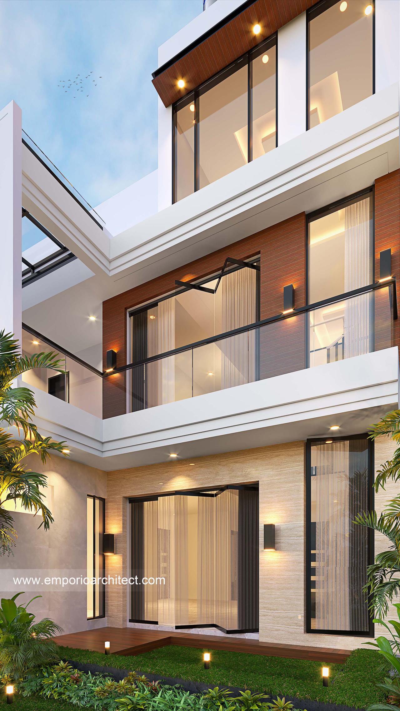 Mrs. CNY 2042 Modern House 3 Floors Design - Surabaya 28245 - 3 Floors ...