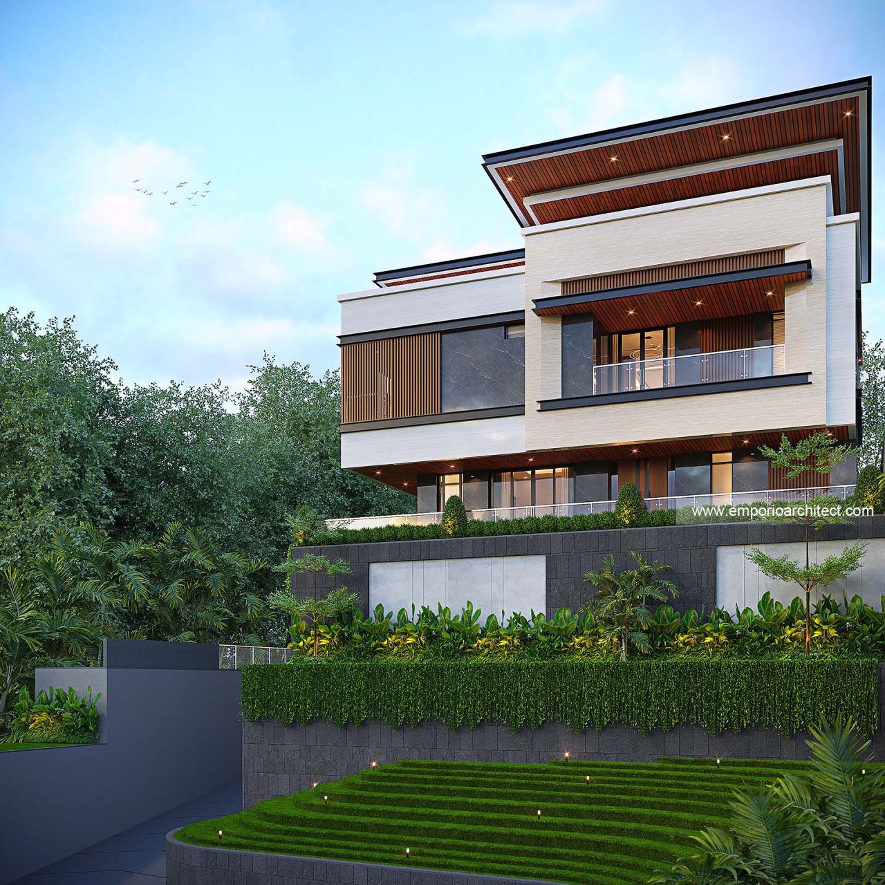 Mr. WLL 1787 Modern House 3 Floors Design - Samarinda 38918 - Modern ...