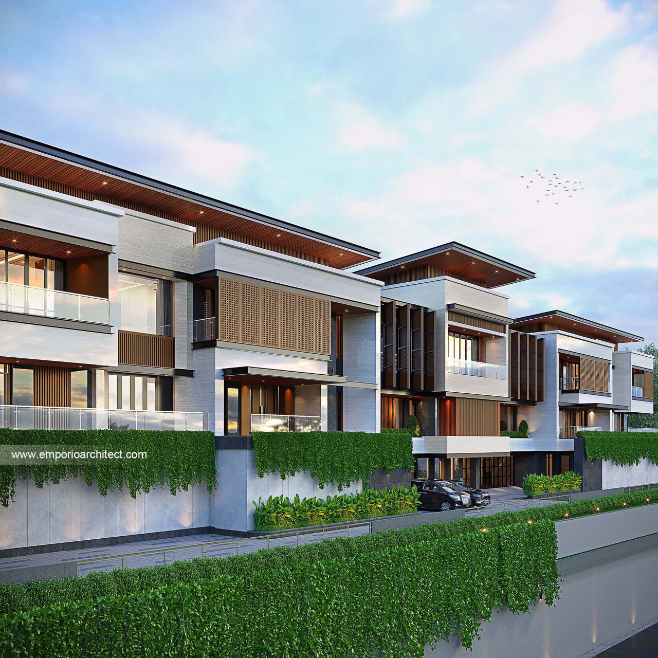 Mr. WLL 1787 Modern House 3 Floors Design - Samarinda 38922 - Side View ...