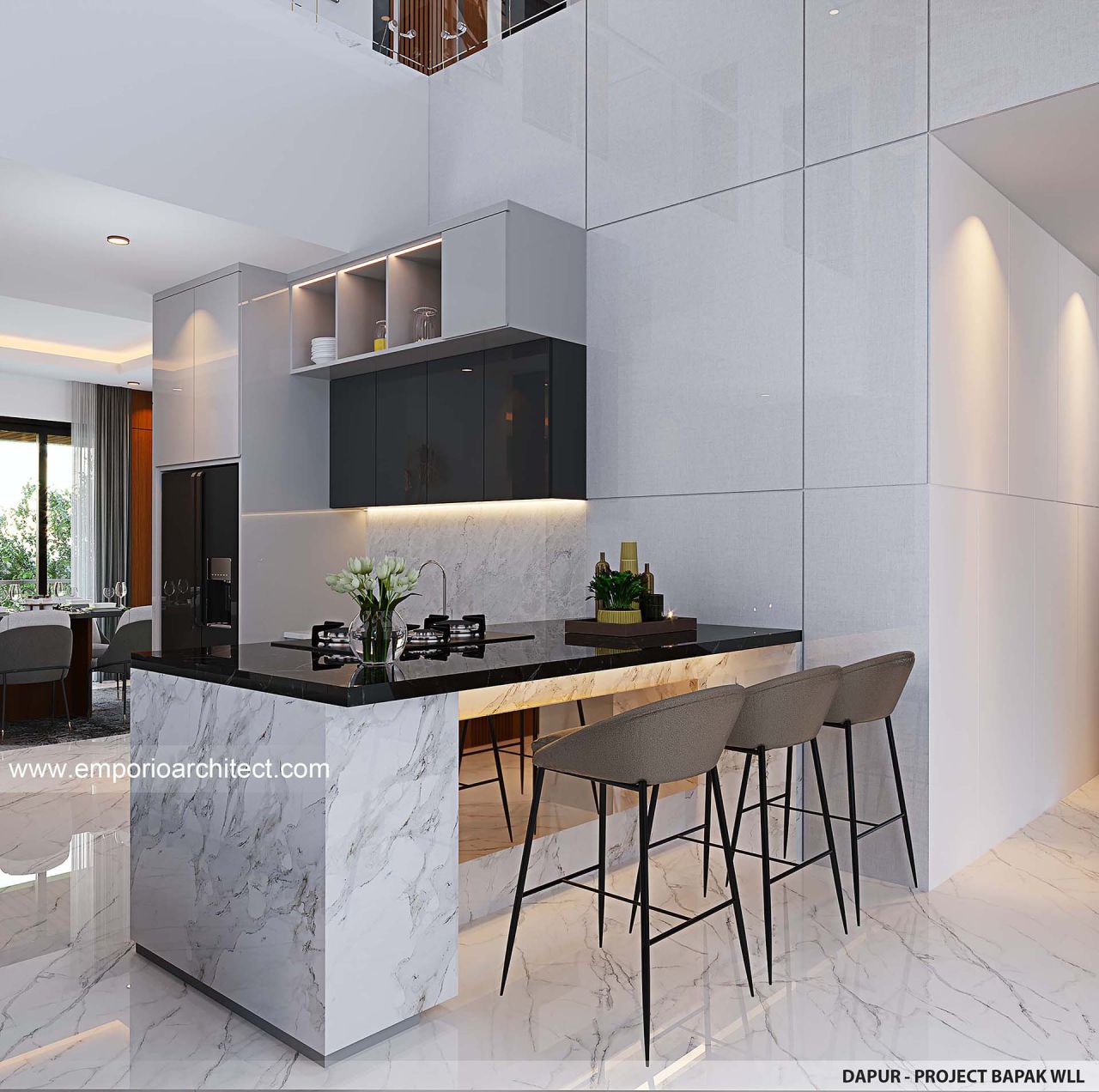 Mr. WLL 1787 Modern House 3 Floors Design - Samarinda 38930 - Interior ...