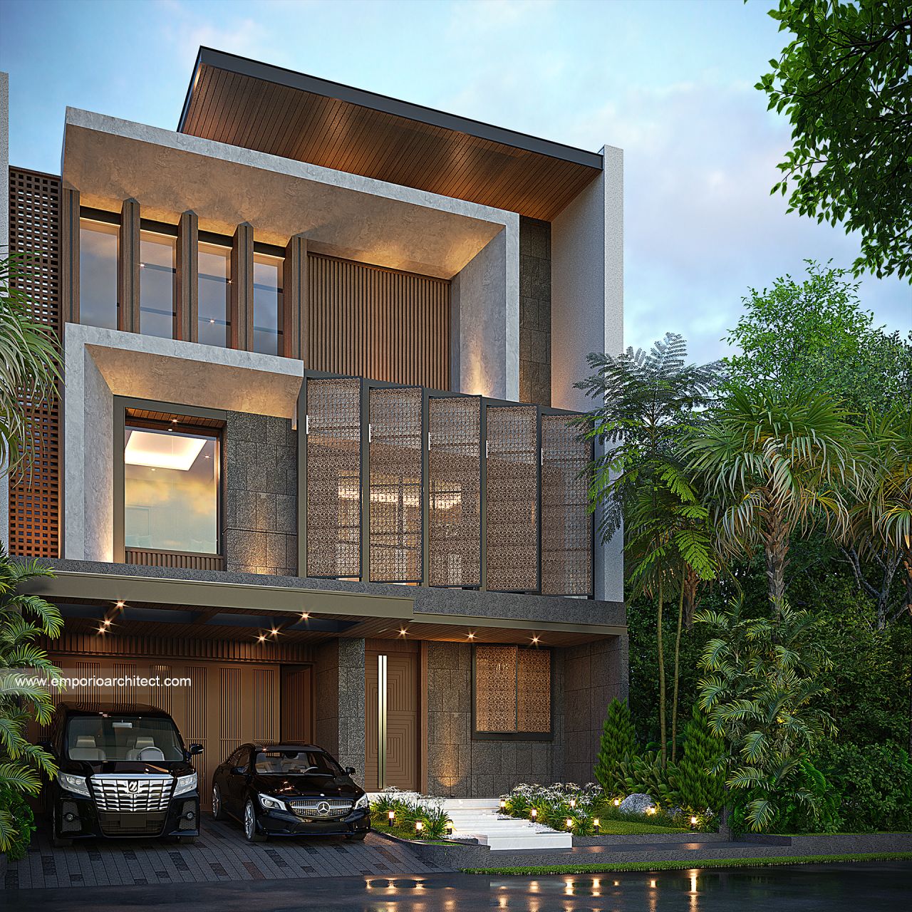 Mrs. RC 1852 Modern House 3 Floors Design - Alam Sutera, Tangerang ...