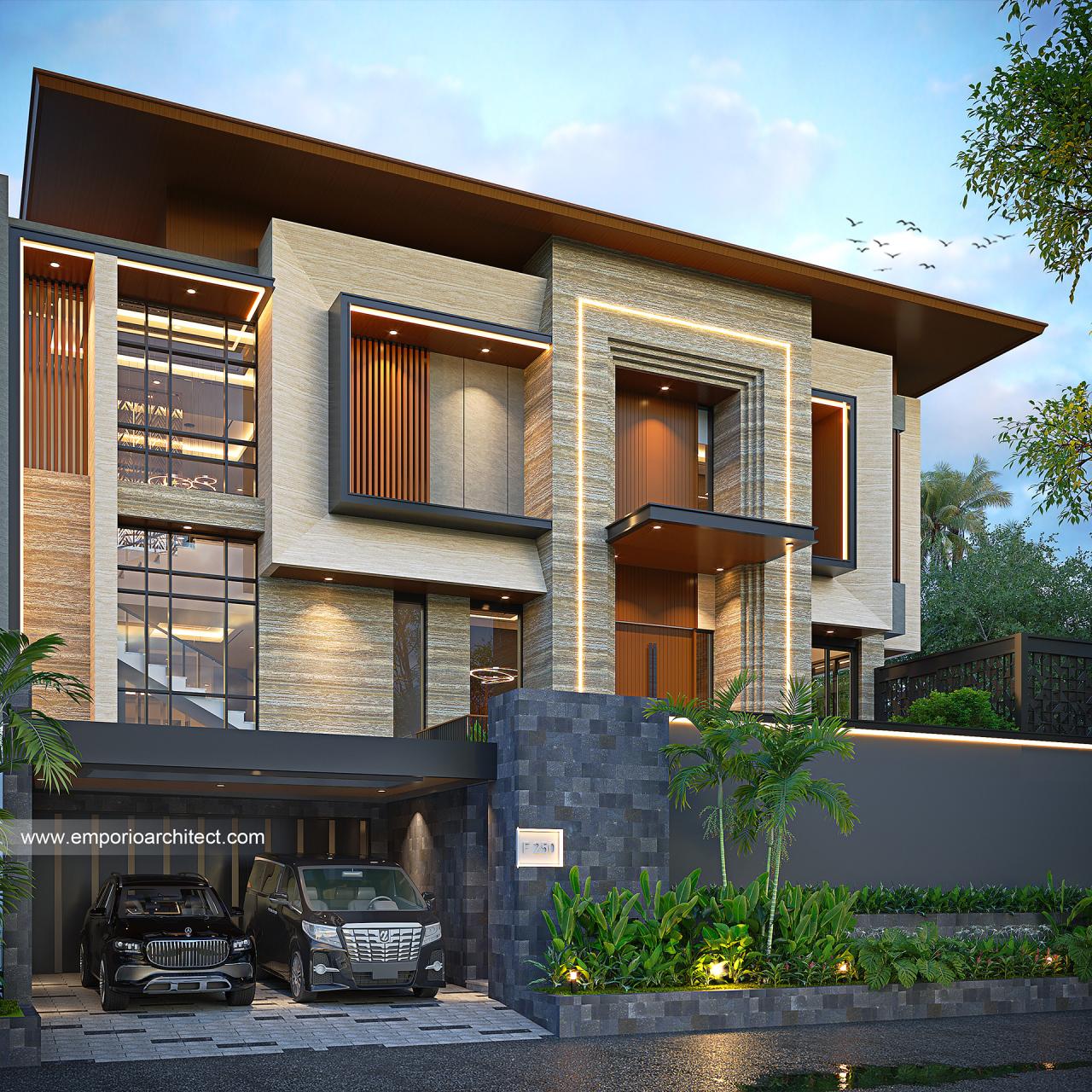 Mrs. AN 1461 Modern House 3 Floors Design - Jakarta 28897 - Modern ...