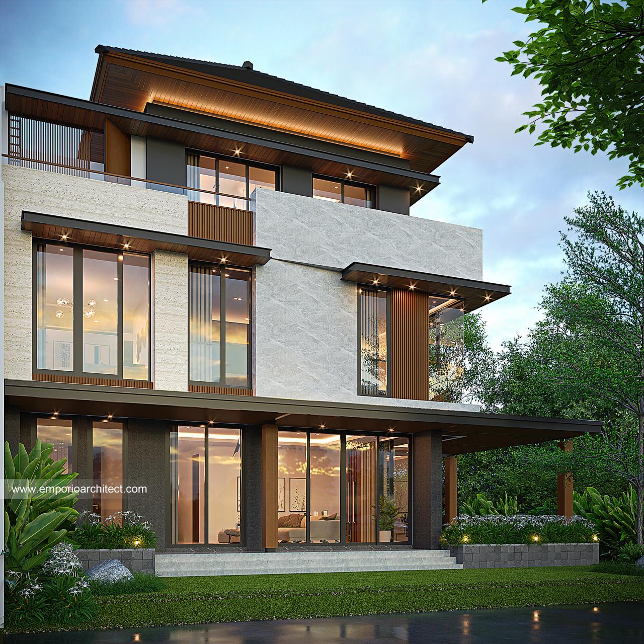 Mrs. SL 1651 Modern House 3 Floors Design - Tangerang Selatan 34850 ...