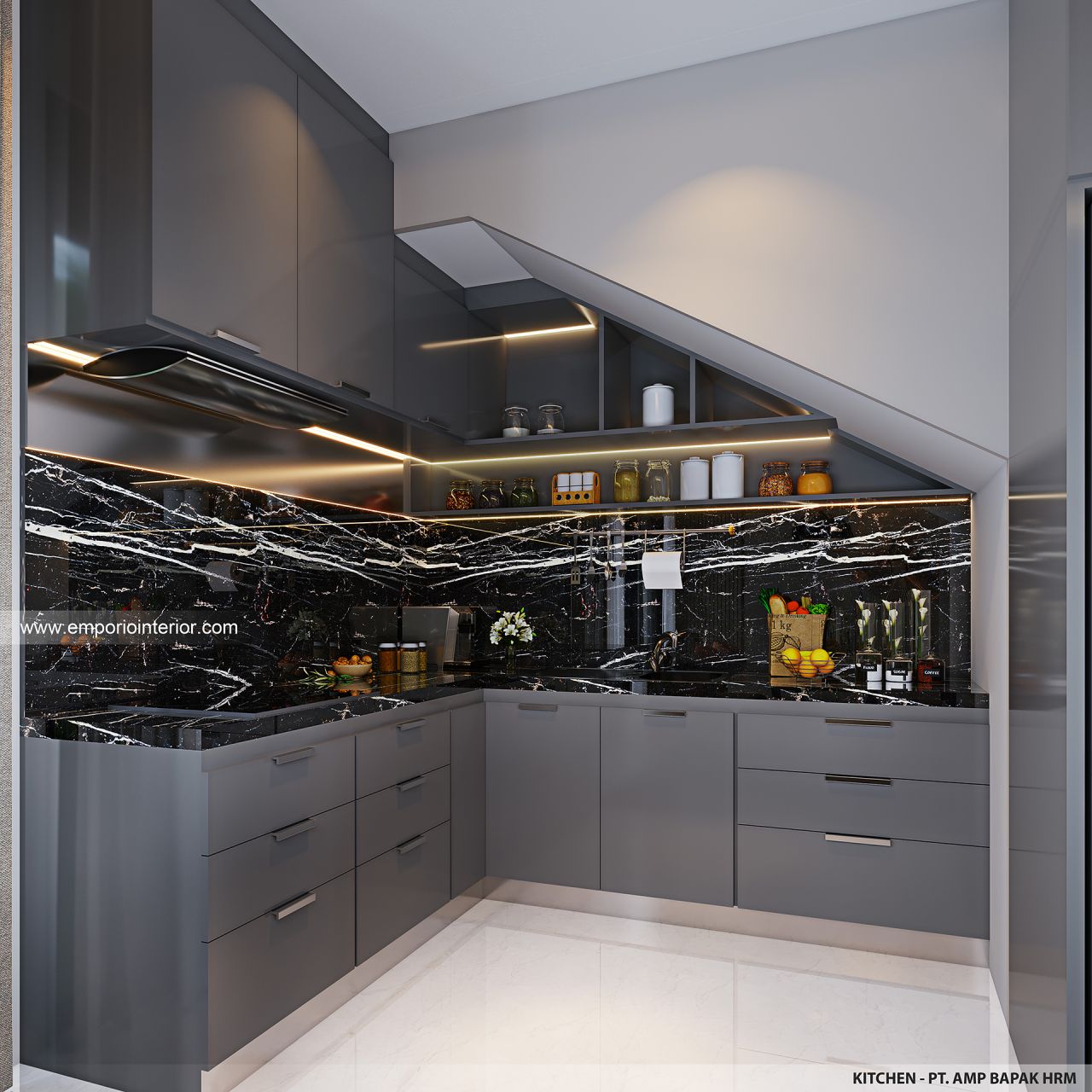 PT. AMP 2008 Modern Residence 3 Floors width 5.5 meters Design ...