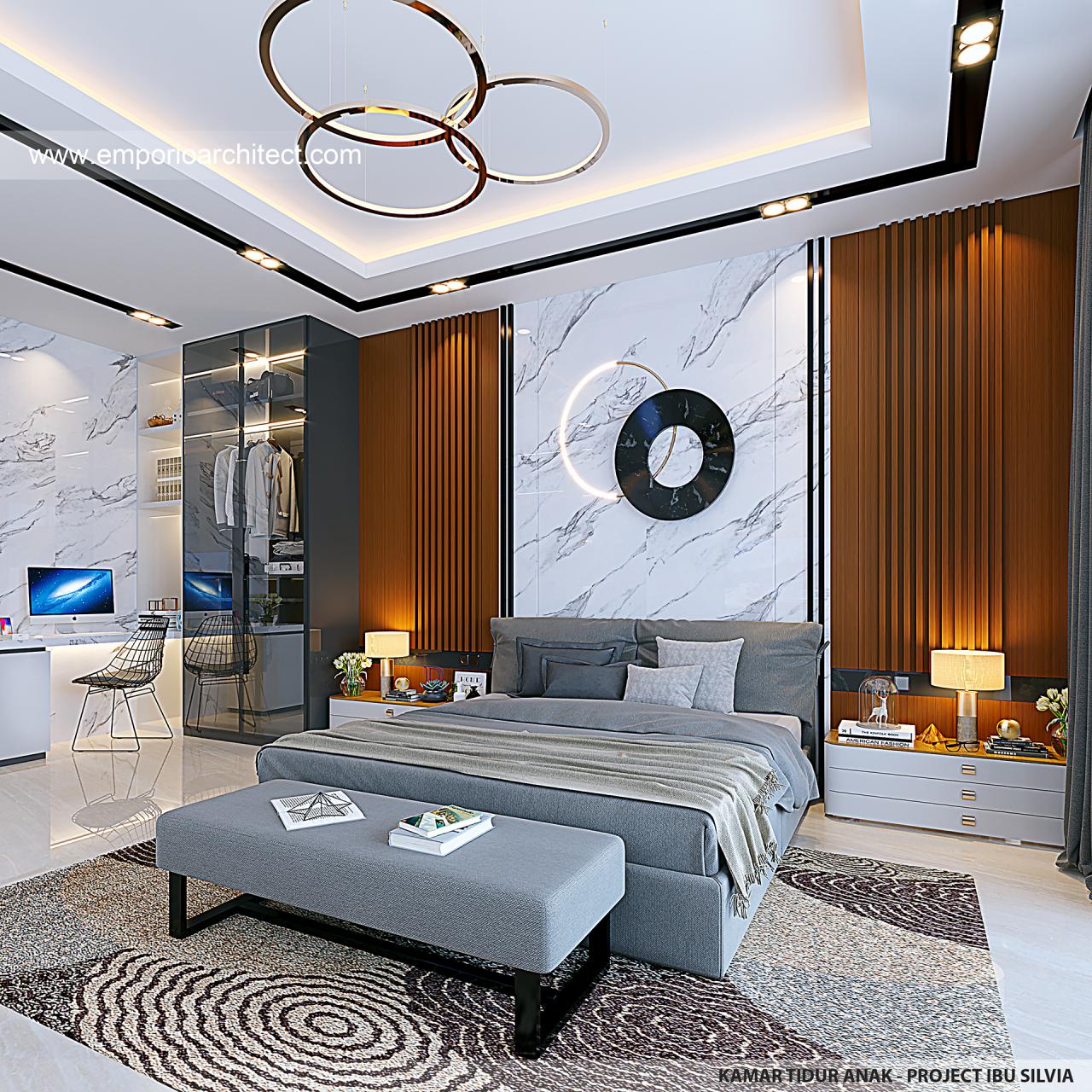 Desain Kamar Tidur Anak Rumah Modern 3 Lantai Ibu SLV di BSD, Tangerang Selatan 29896 - Desain ...