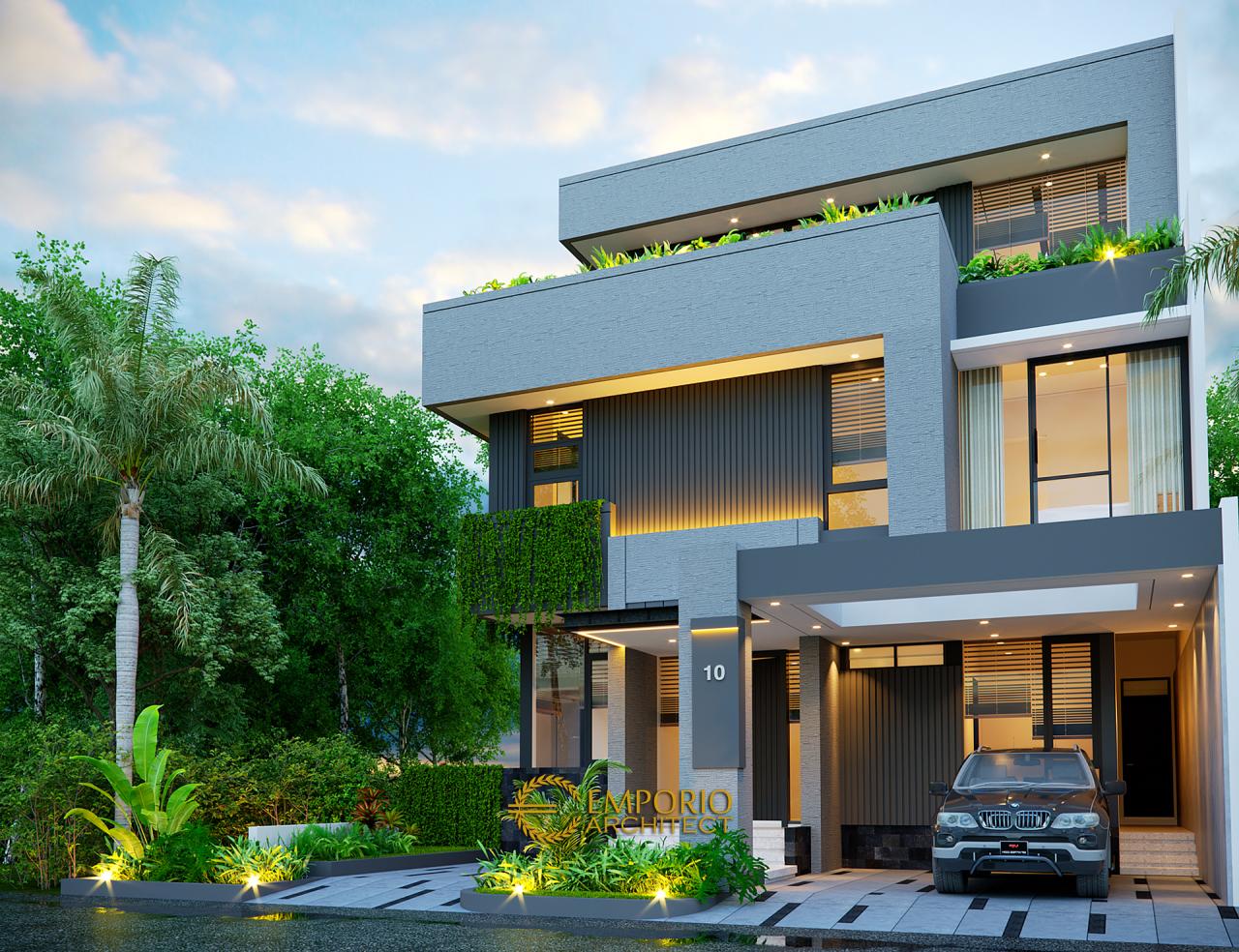 Mrs. Desi Modern House 3 Floors Design - Cibubur, Jawa Barat