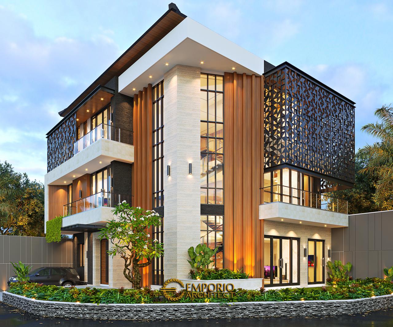 Mr. AG Modern House 3 Floors Design - Jakarta Timur 17347 - Exterior Design