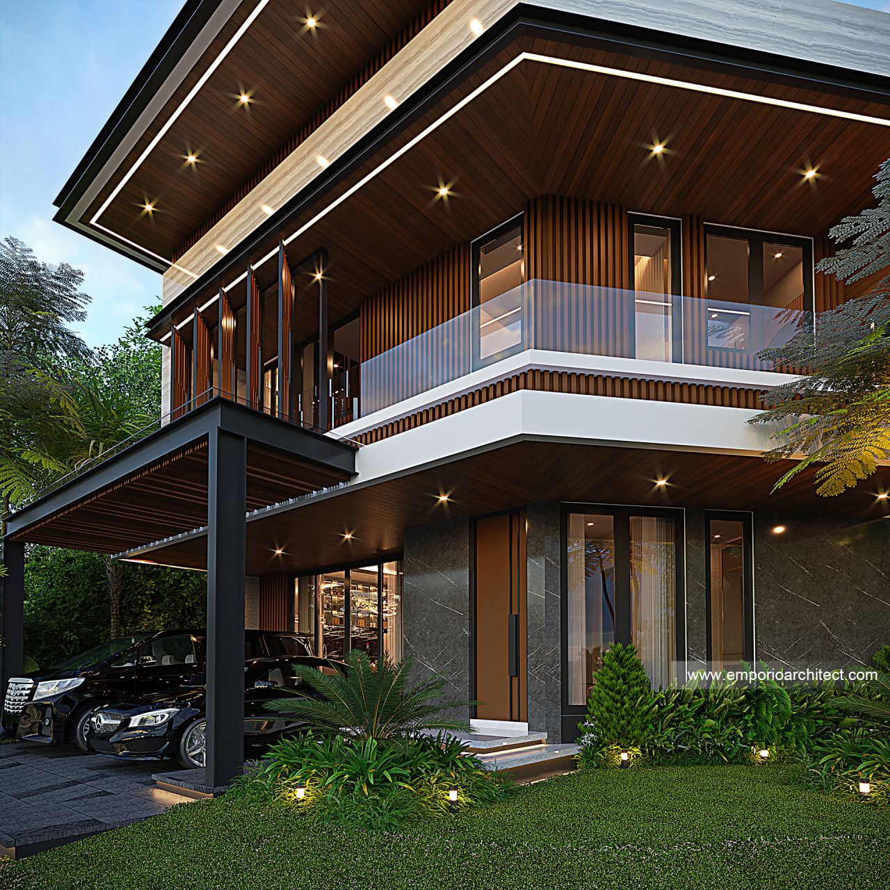 Mrs. STA and Mr. ADT Modern House 3 Floors Design - Jakarta Timur 46276 ...
