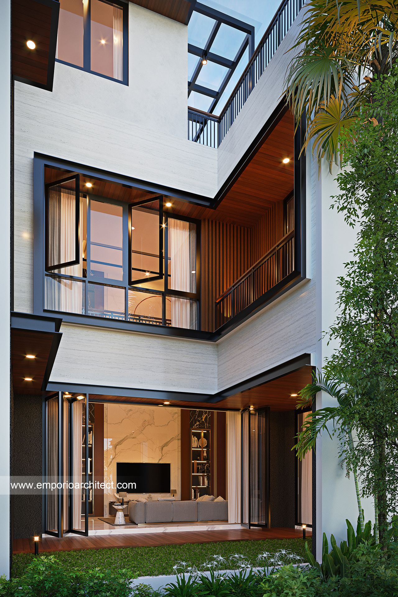 Mrs. NNA Modern House 3 Floors Design - PIK, Jakarta Utara 46642 ...