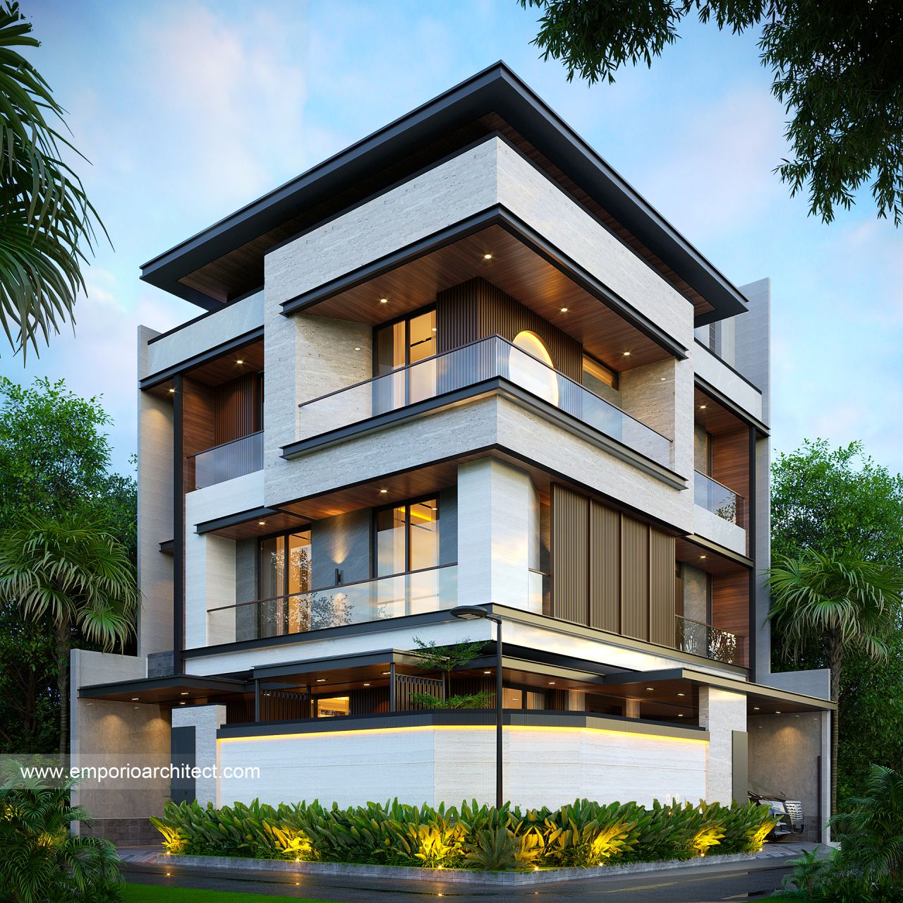 Mr. AMR 2072 Modern House 3 Floors Design - Bekasi 39644 - Home Hook Design