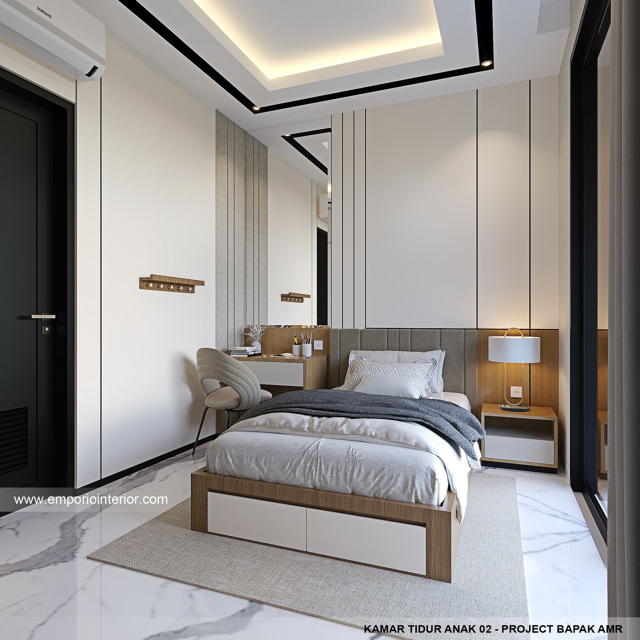 Mr. AMR Modern House 3 Floors Design - Bekasi 44229 - Interior Home Design