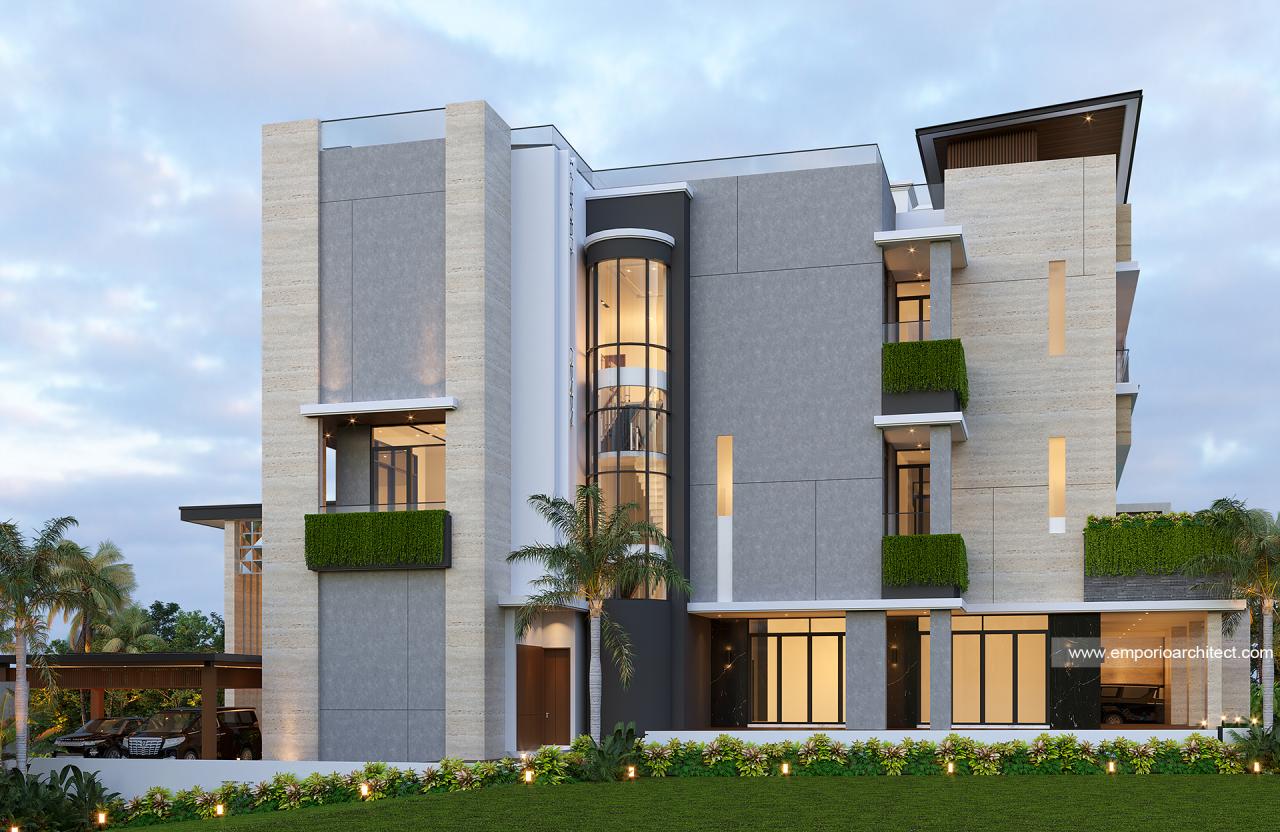 Mrs. Yuli Modern House 3 Floors Design - Kalimantan Timur 26555 - Home ...