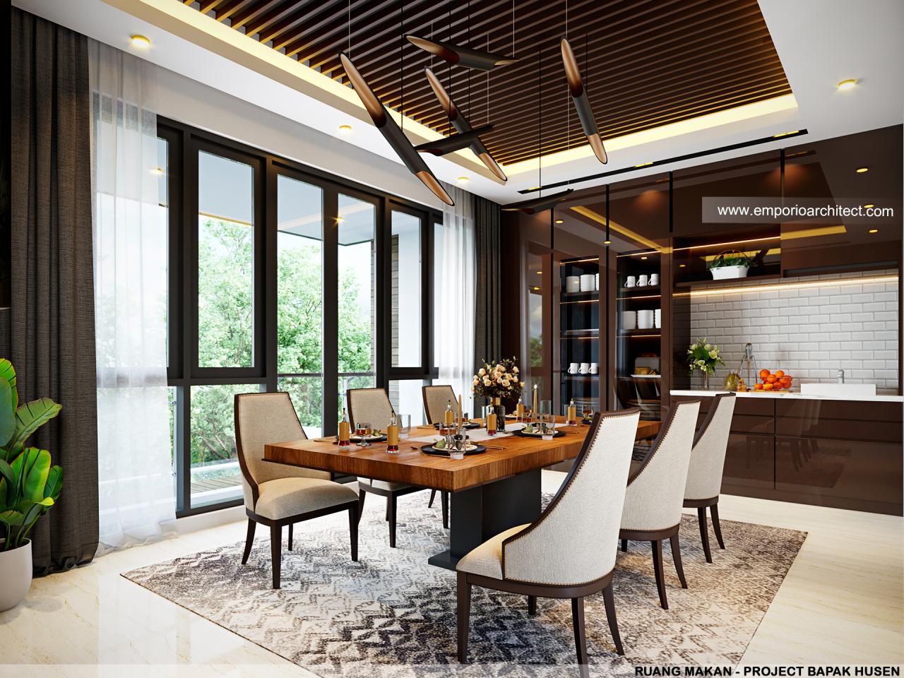 Mr. HSN Modern House 3.5 Floors Design - Jakarta Barat 22422 - Dining ...