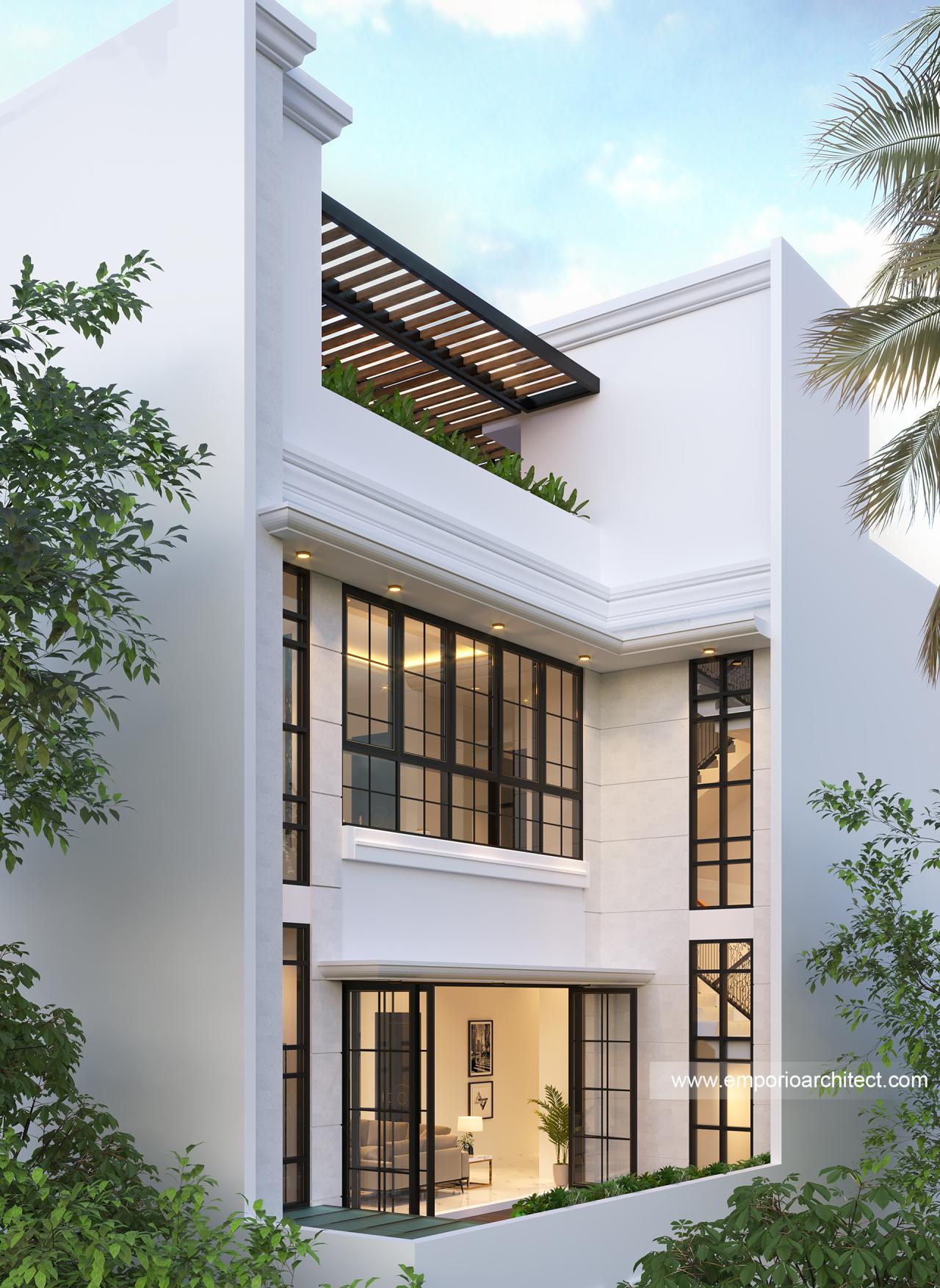 Mr. Indra Classic Modern House 3.5 Floors Design - Kepala Gading ...