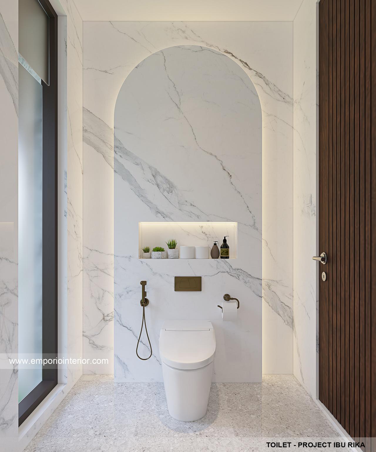 Desain Toilet Rumah Modern 3.5 Lantai Ibu R.A di Bandung 31023