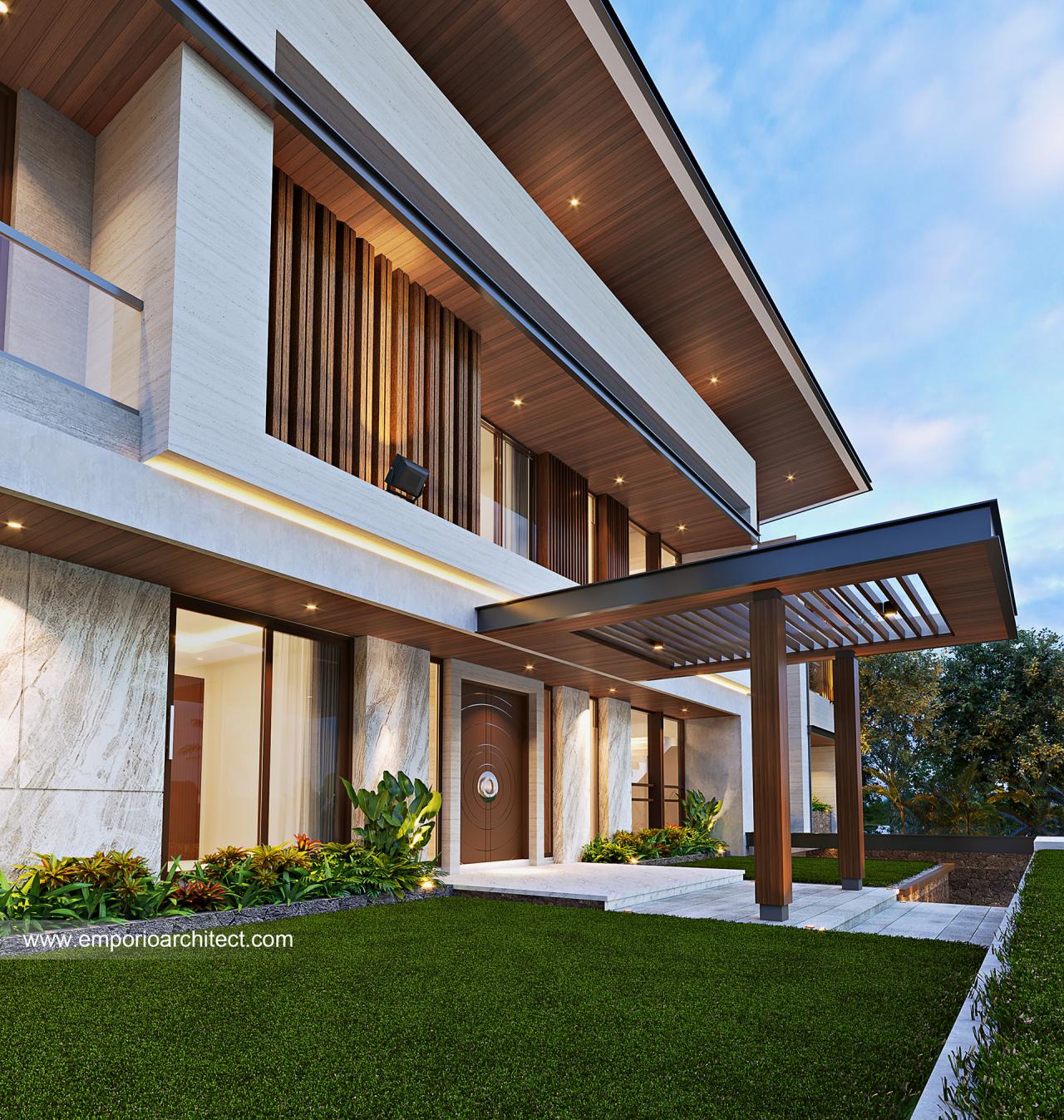 Mrs. R.A 2031 Modern House 3.5 Floors Design - Bandung 27268 - Facade ...