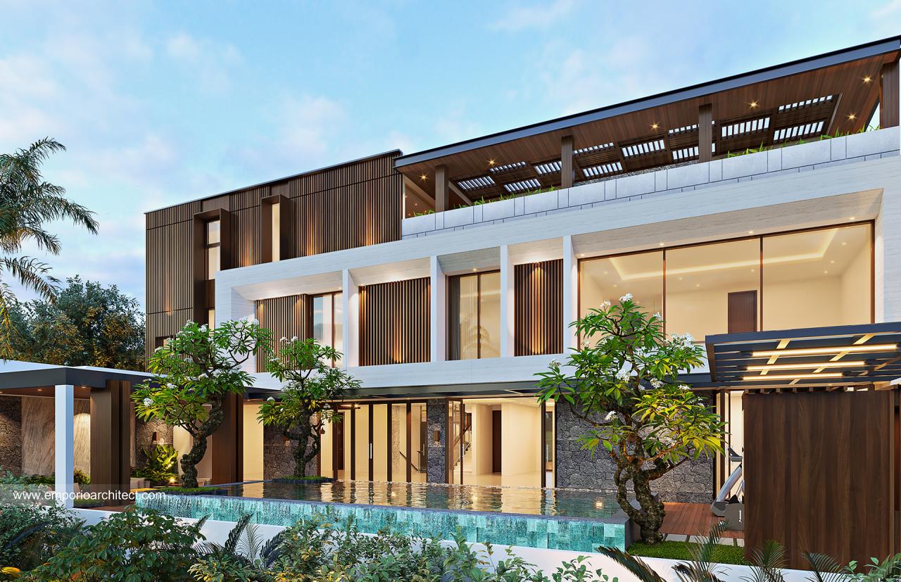 Mrs. R.A 2031 Modern House 3.5 Floors Design - Bandung 27269 - Exterior ...