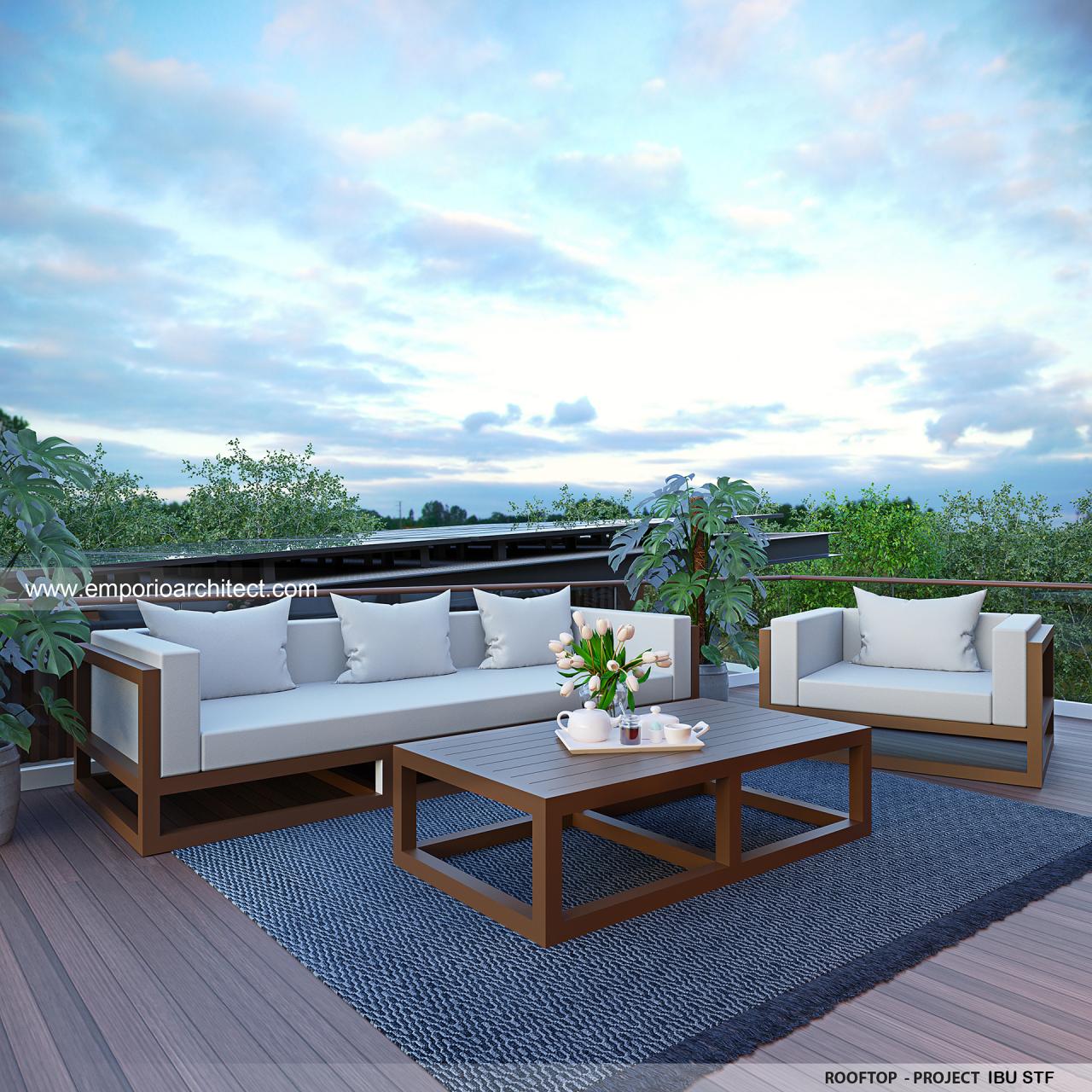 Desain Rooftop Rumah Modern 4 Lantai Ibu STF di Bali 32797 - Desain Rooftop