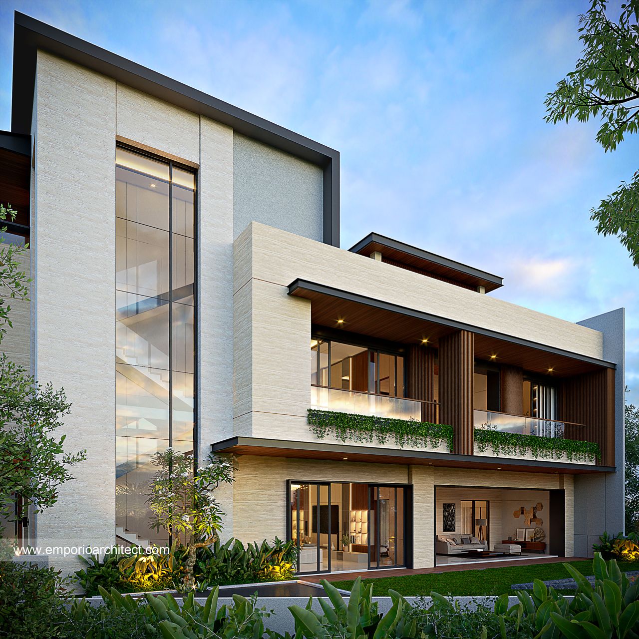 Mr. HD 1682 Modern House 4 Floors Design - Jakarta 35946 - Exterior Design