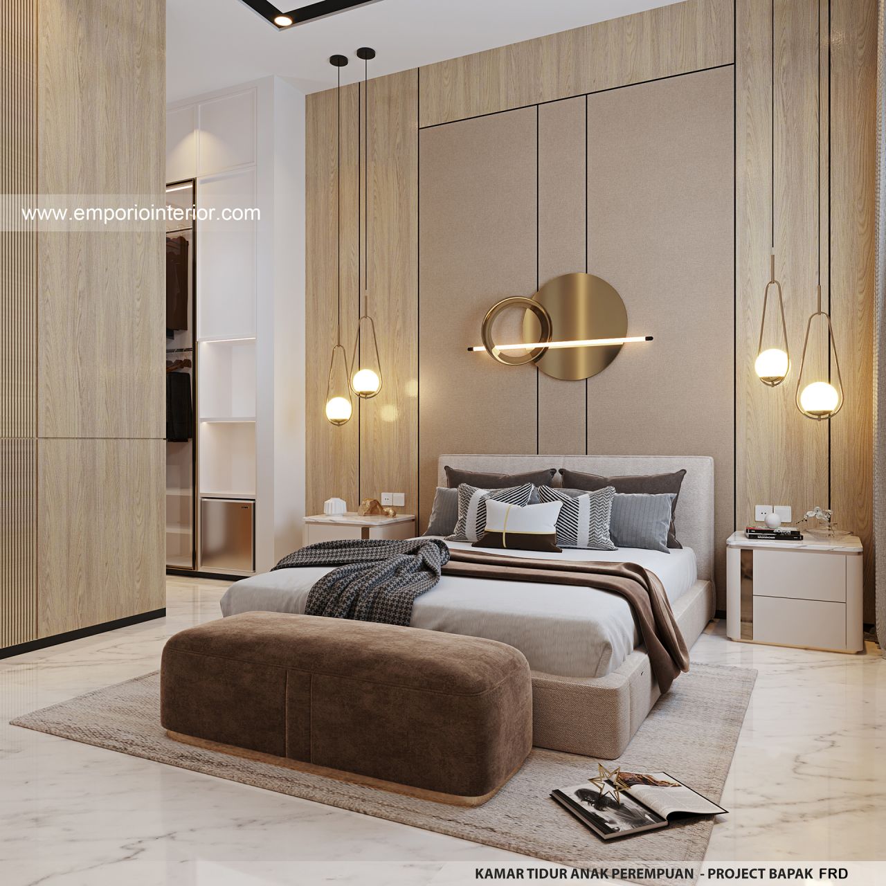 Desain Kamar Tidur Anak Perempuan Rumah Modern 4 Lantai Bapak FRD di ...