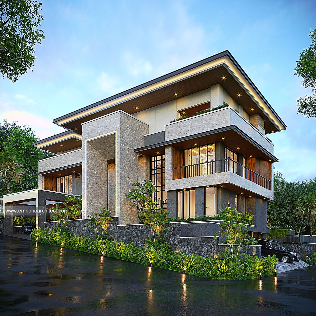 Mr. ADM 1792 Modern House 4 Floors Design - Bandung 38553 - Home ...