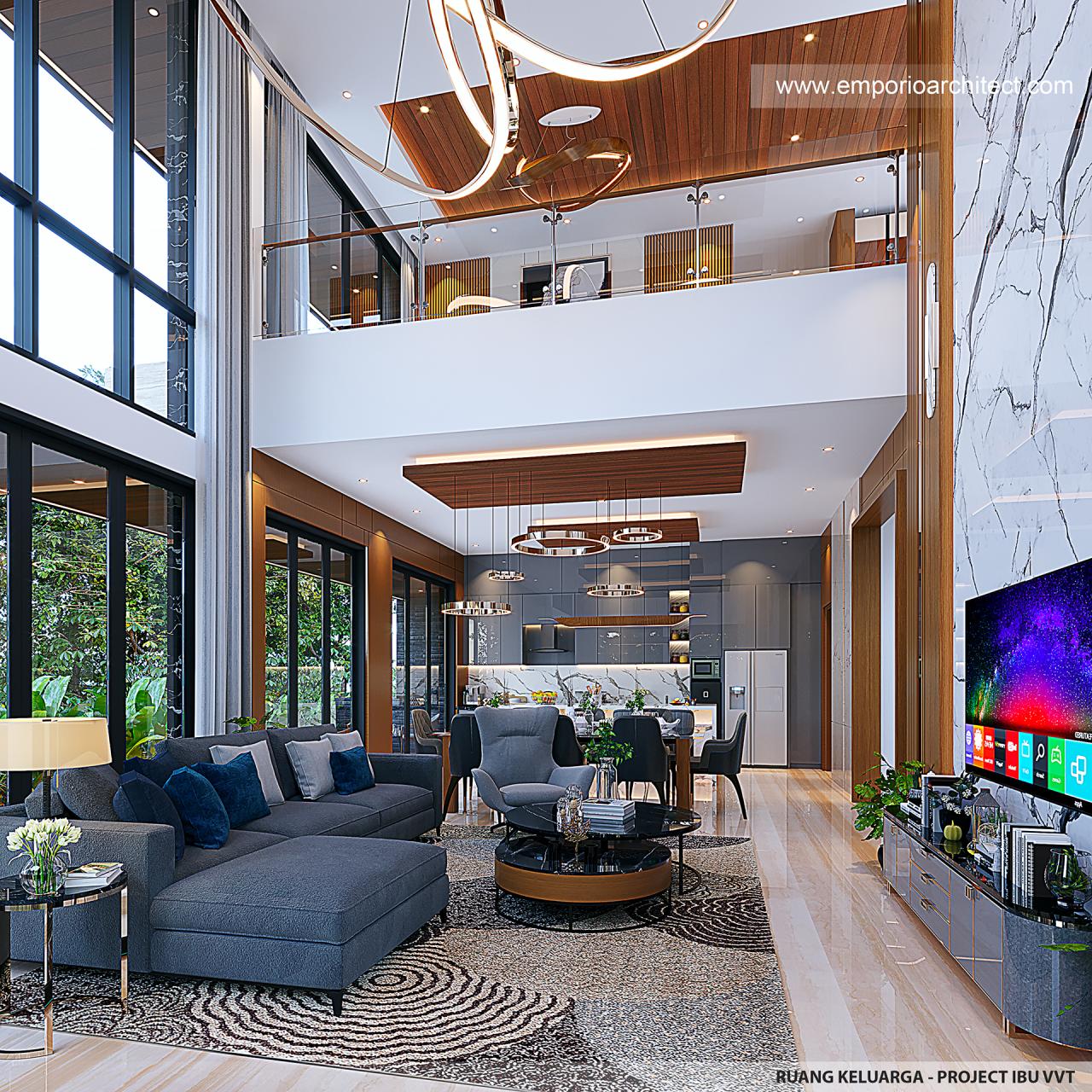 Mrs. VVT 1644 Modern House 4 Floors Design - Jakarta 34353 - Interior ...