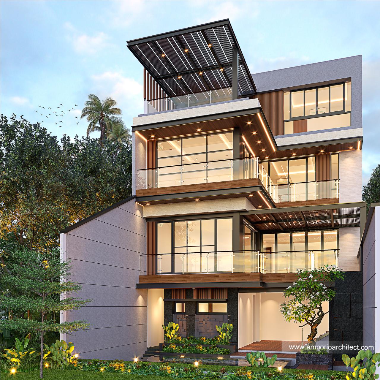 Mrs. LND Modern House 4 Floors Design - Kotabaru Parahyangan, Bandung ...