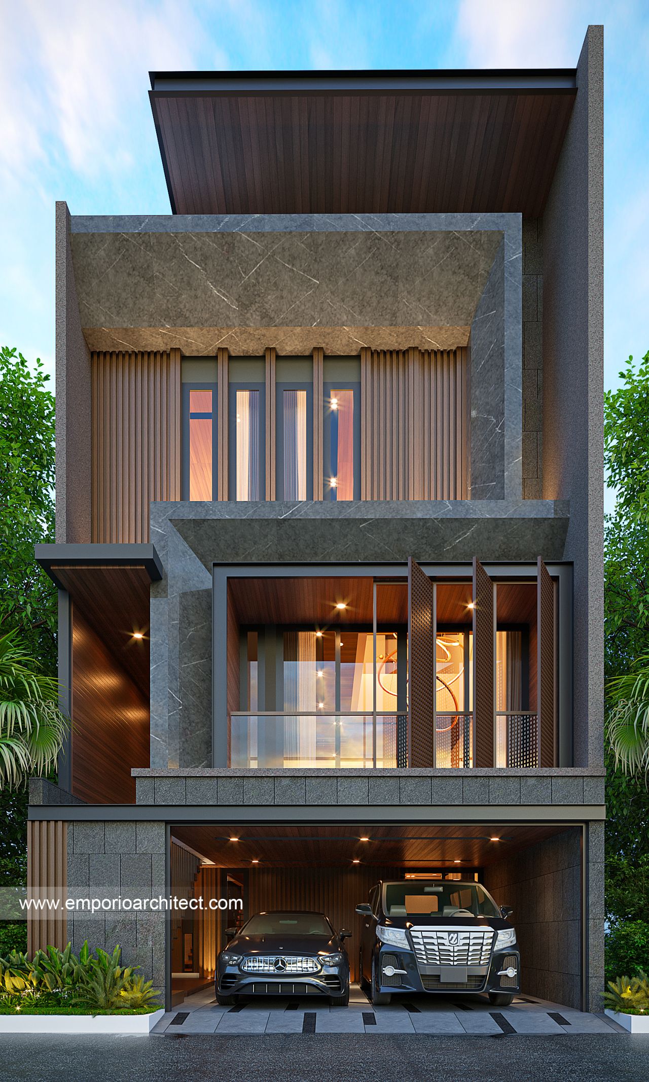 Mr. TDD Modern House 4 Floors Design - Jakarta Timur 45089 - Modern ...