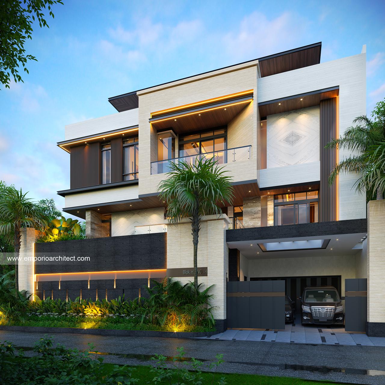 Mr. WLM 1506 Modern House 4 Floors Design - PIK, Jakarta Utara
