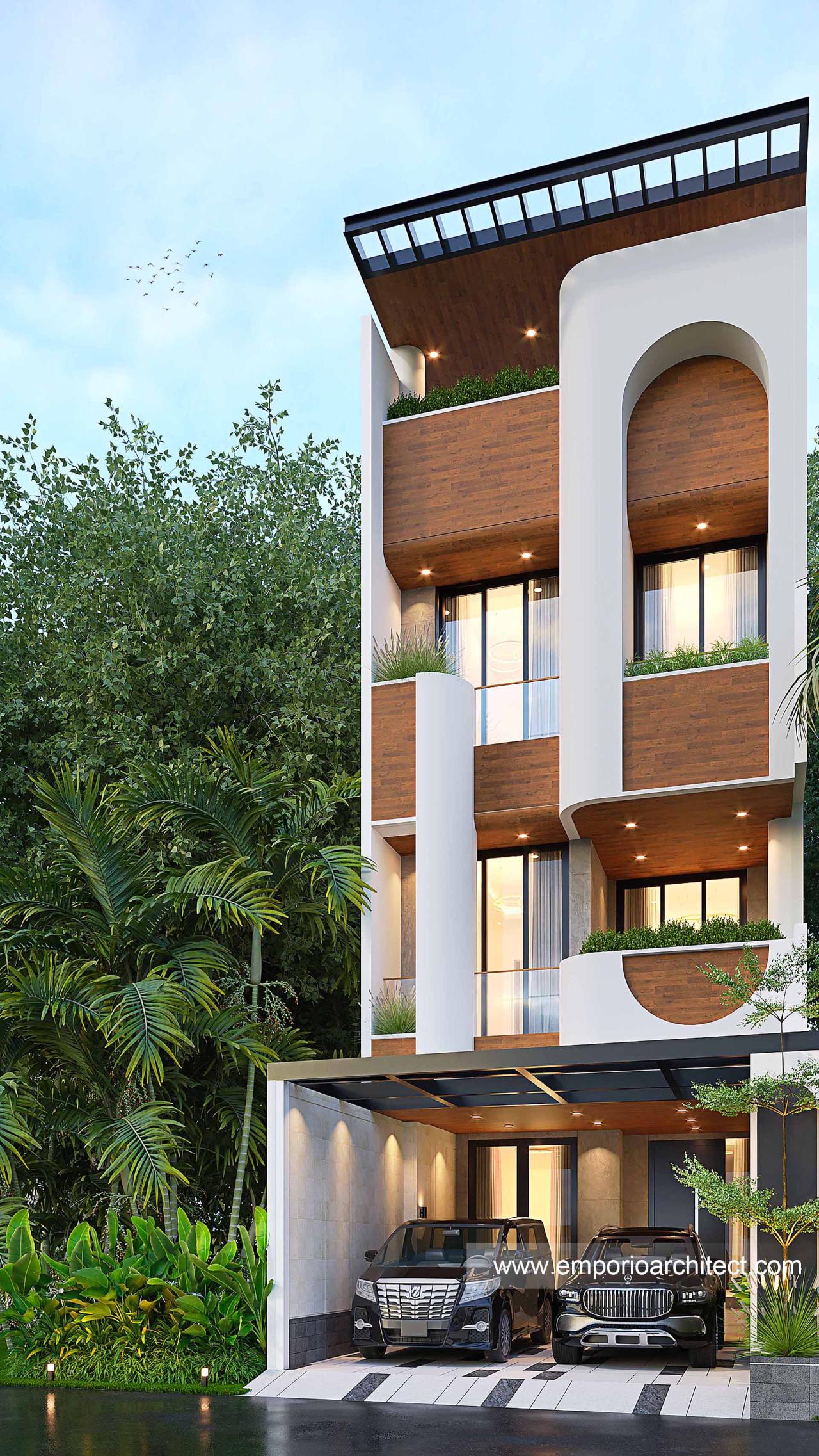 Mrs. FR 2060 Modern House 4 Floors Design - Tebet, Jakarta Selatan ...