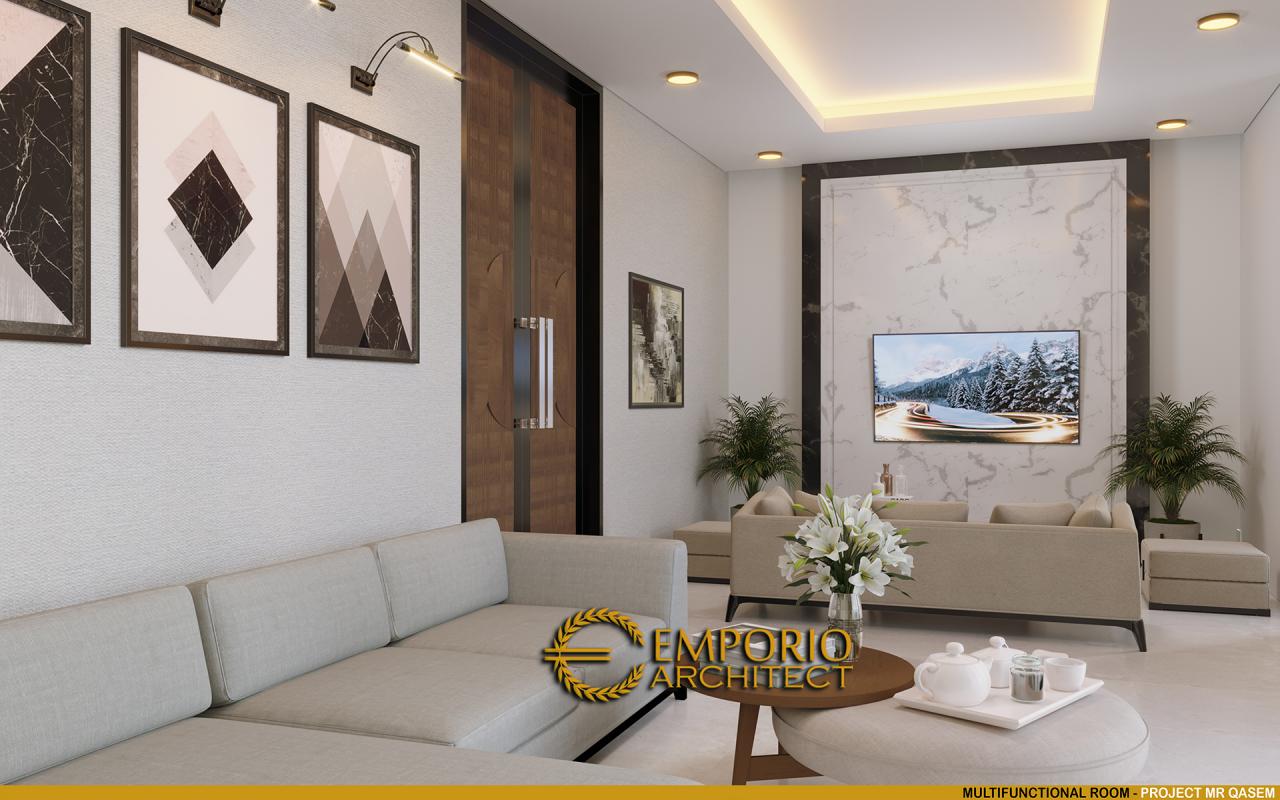 Desain Multifunctional Room Rumah Modern 4 Lantai Mr. Qasem di Arab ...