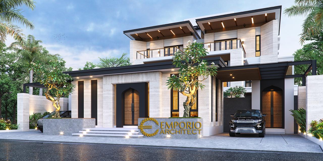 Desain Rumah Modern 4 Lantai Mr. Qasem di Arab Saudi - Tampak Depan 17760