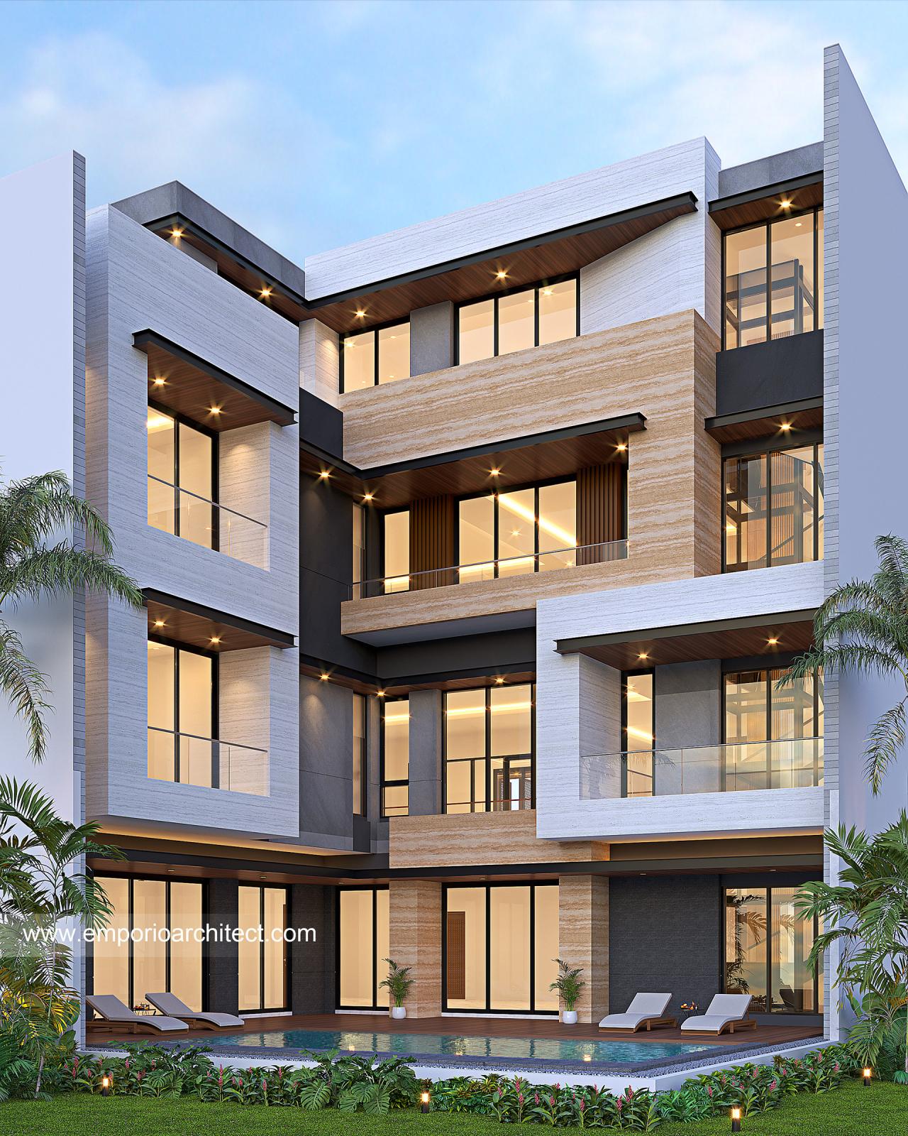 Mr. RSH 2056 House 4.5 Floors Design - PIK, Jakarta Utara 28419 ...