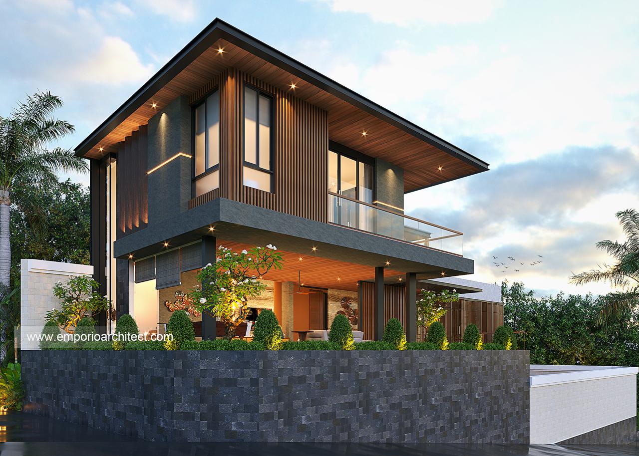 #backviewexterior - Mr. BYN 1396 Modern Industrial House 2.5 Floors ...