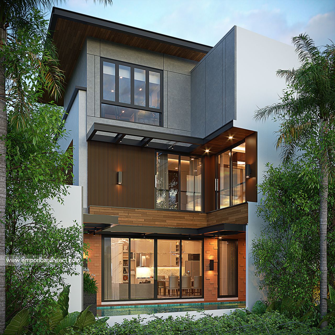 Mr. DWT 1888 Modern Industrial House 3 Floors Design - Yogyakarta 41257 ...