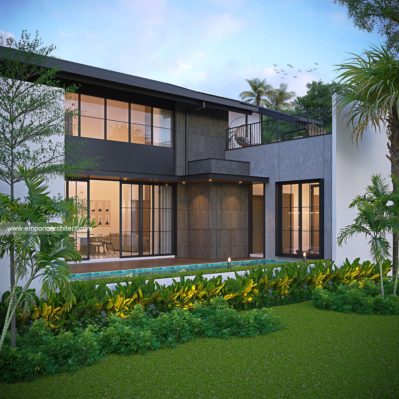 Mr. BTJ 1781 and Mrs. RN Modern Contemporary House 2 Floors Design ...