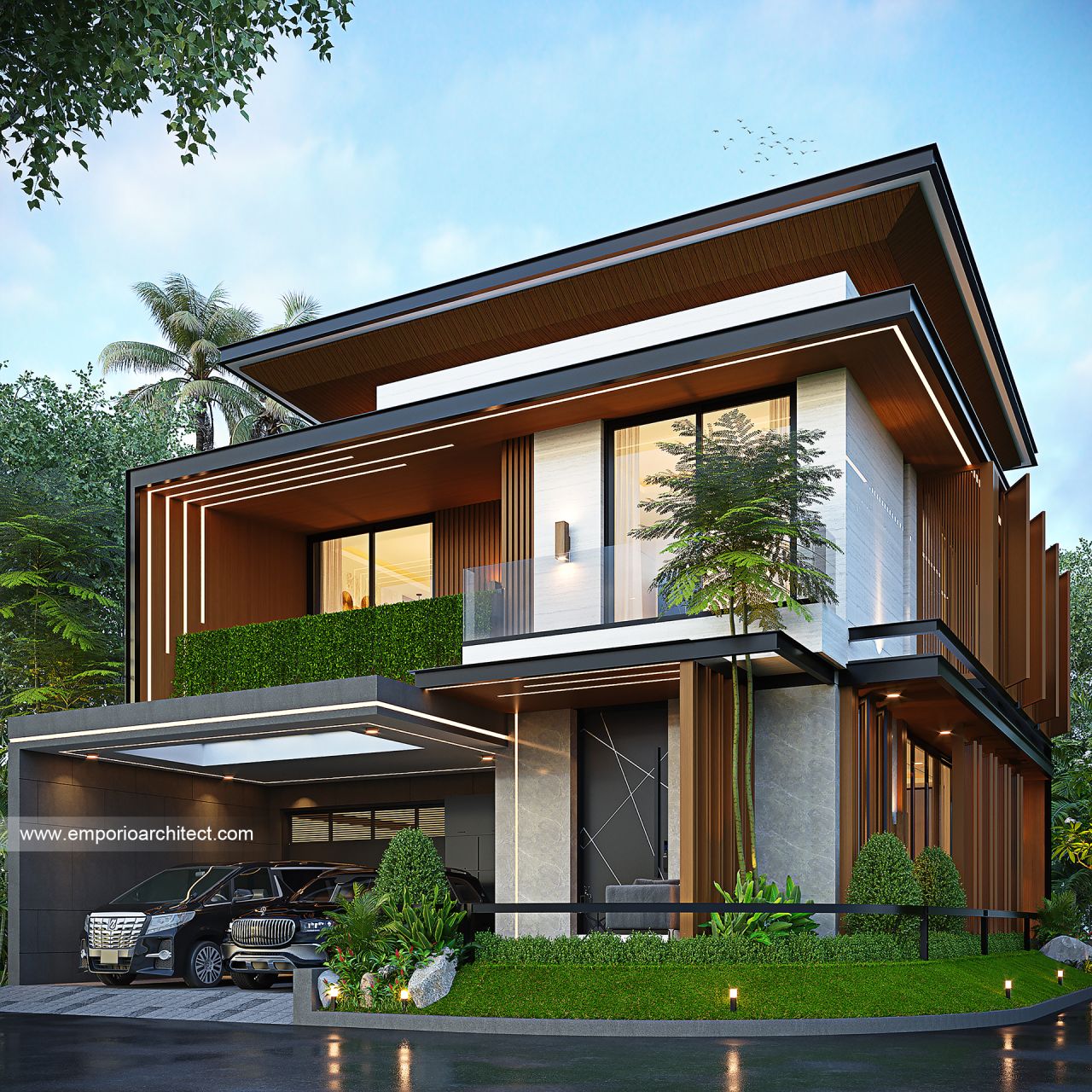 Mr. ADR 1992 Modern Minimalist House 2 Floors Design - Jawa Timur