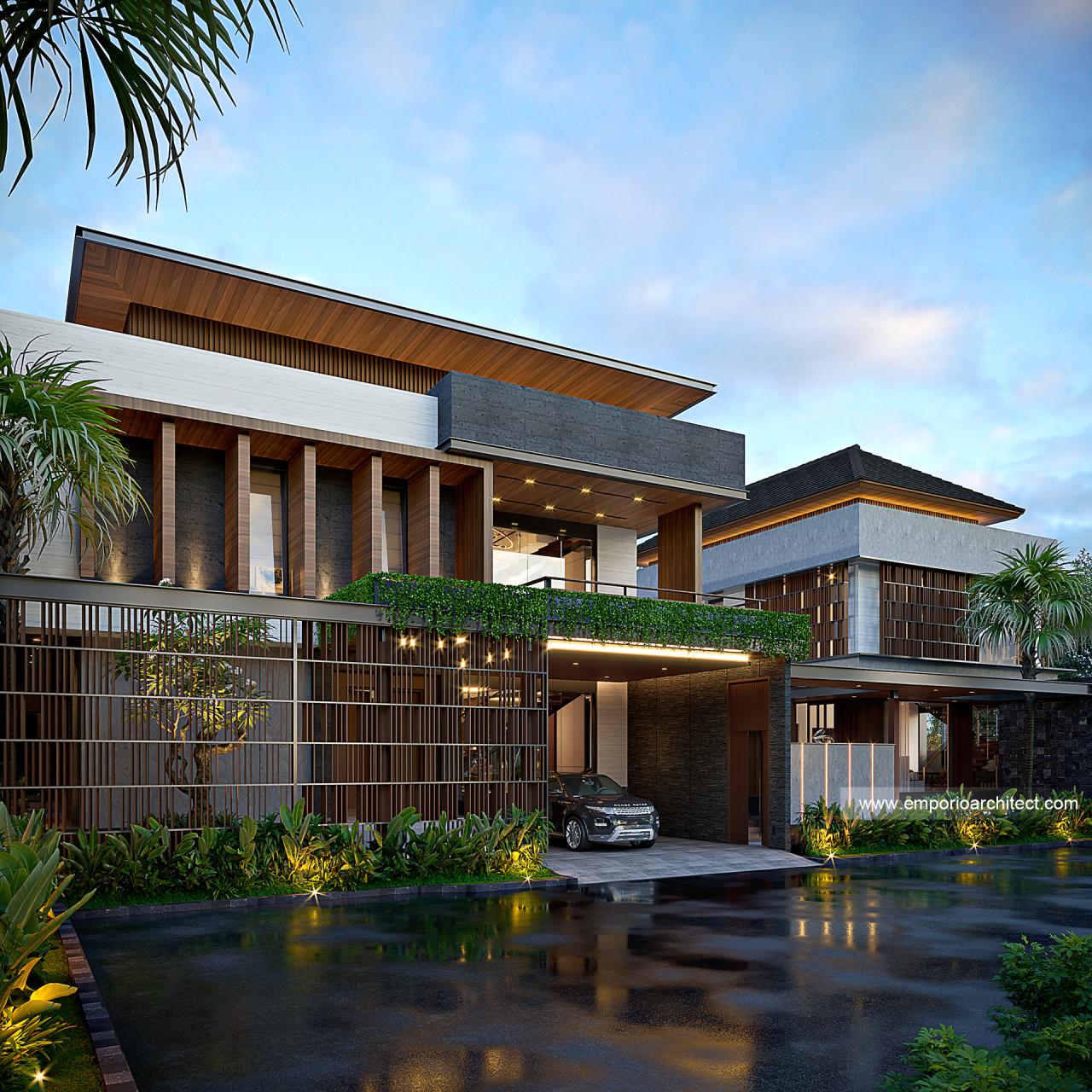 Desain Tampak Depan Rumah Modern Minimalis 2 Lantai Bapak BNM di ...