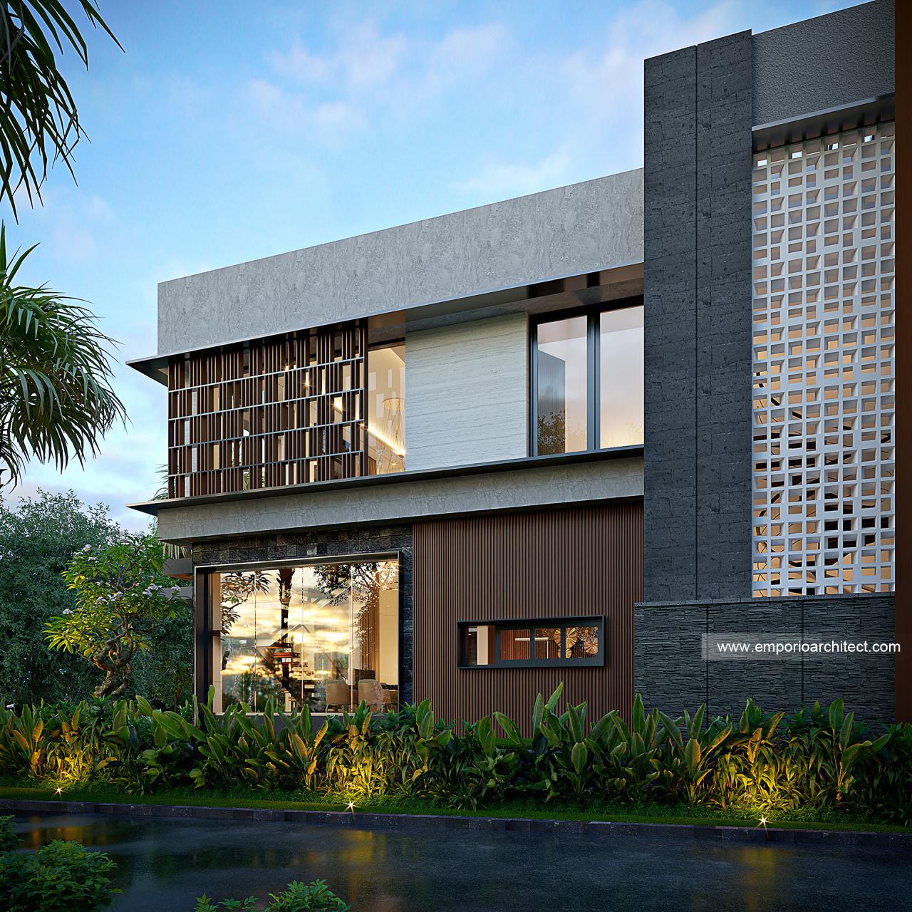 Desain Tampak Samping Rumah Modern Minimalis 2 Lantai Bapak BNM di ...