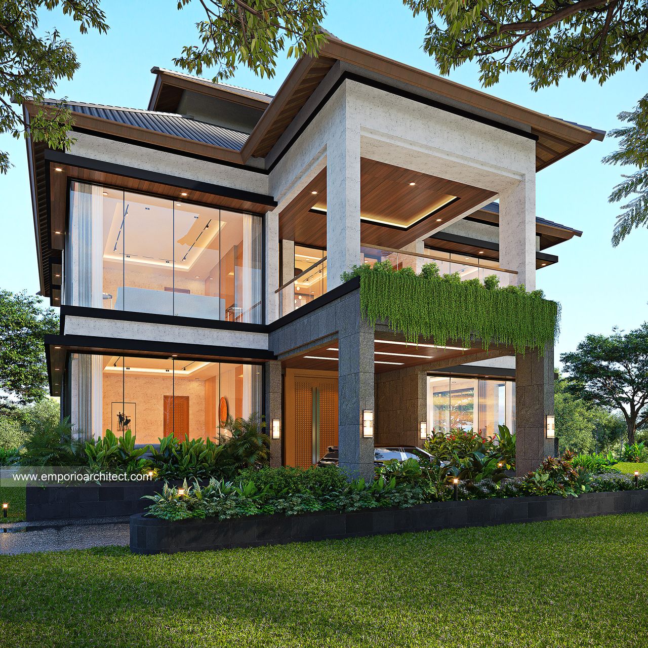 Mr. I Modern Villa Bali House 2 Floors Design - Tabanan, Bali 50444 - 2 Floors House Design