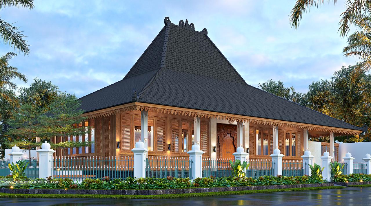 Desain Tampak Hook Rumah Tradisional Ndalem Retno 1 Lantai di ...