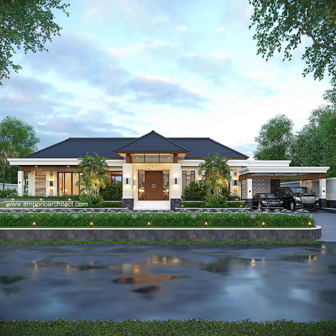 Mrs. WN 1555 Villa Bali House 1 Floor Design - Sragen, Jawa Tengah