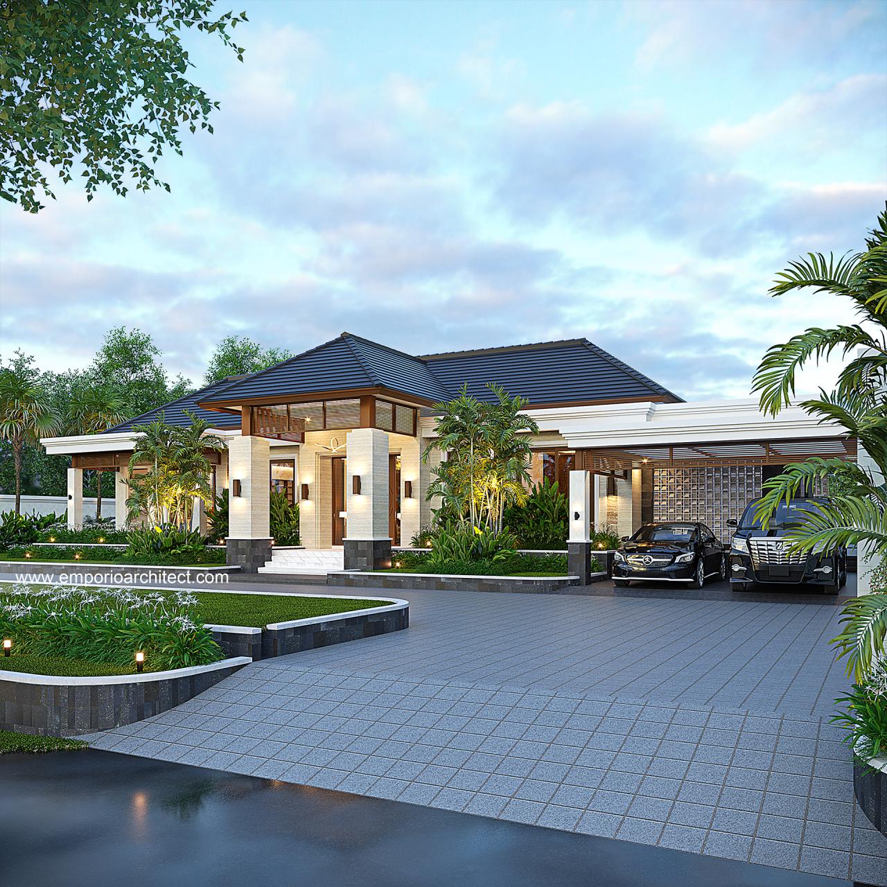 Mrs. WN 1555 Villa Bali House 1 Floor Design - Sragen, Jawa Tengah ...