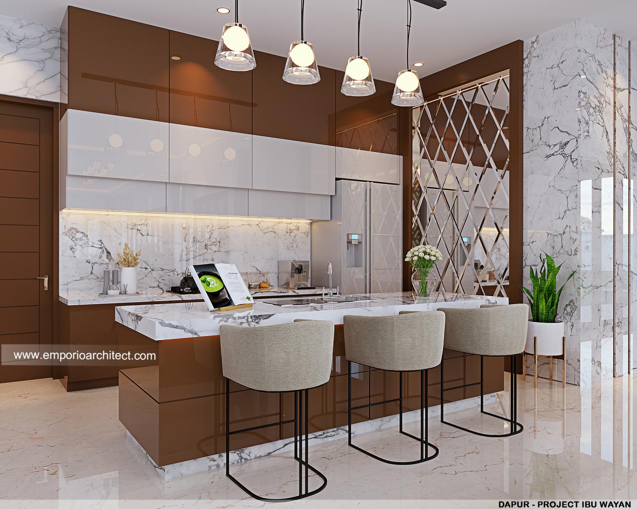 Desain Dapur Bersih Rumah Villa Bali 1 Lantai Ibu Wayan di Sulawesi ...