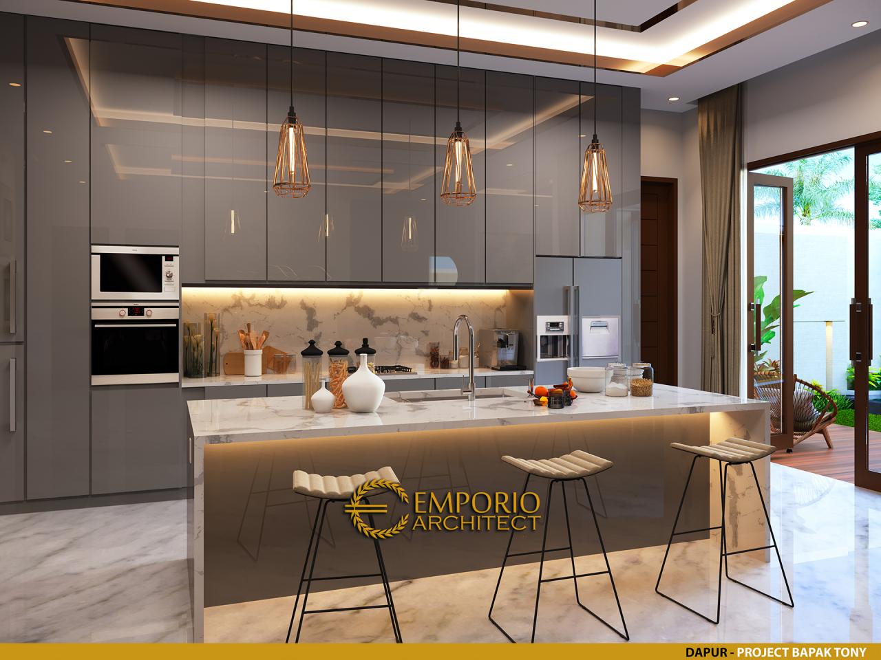 Desain Dapur Rumah Villa Bali 1 Lantai Bapak Tony Yauwri di Makassar ...