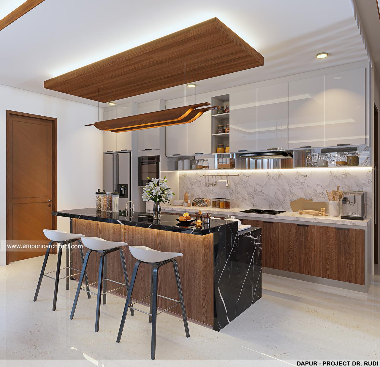 dr. Rudi Villa Bali House 1.5 Floors Design - Jambi 23601 - Ceiling Design