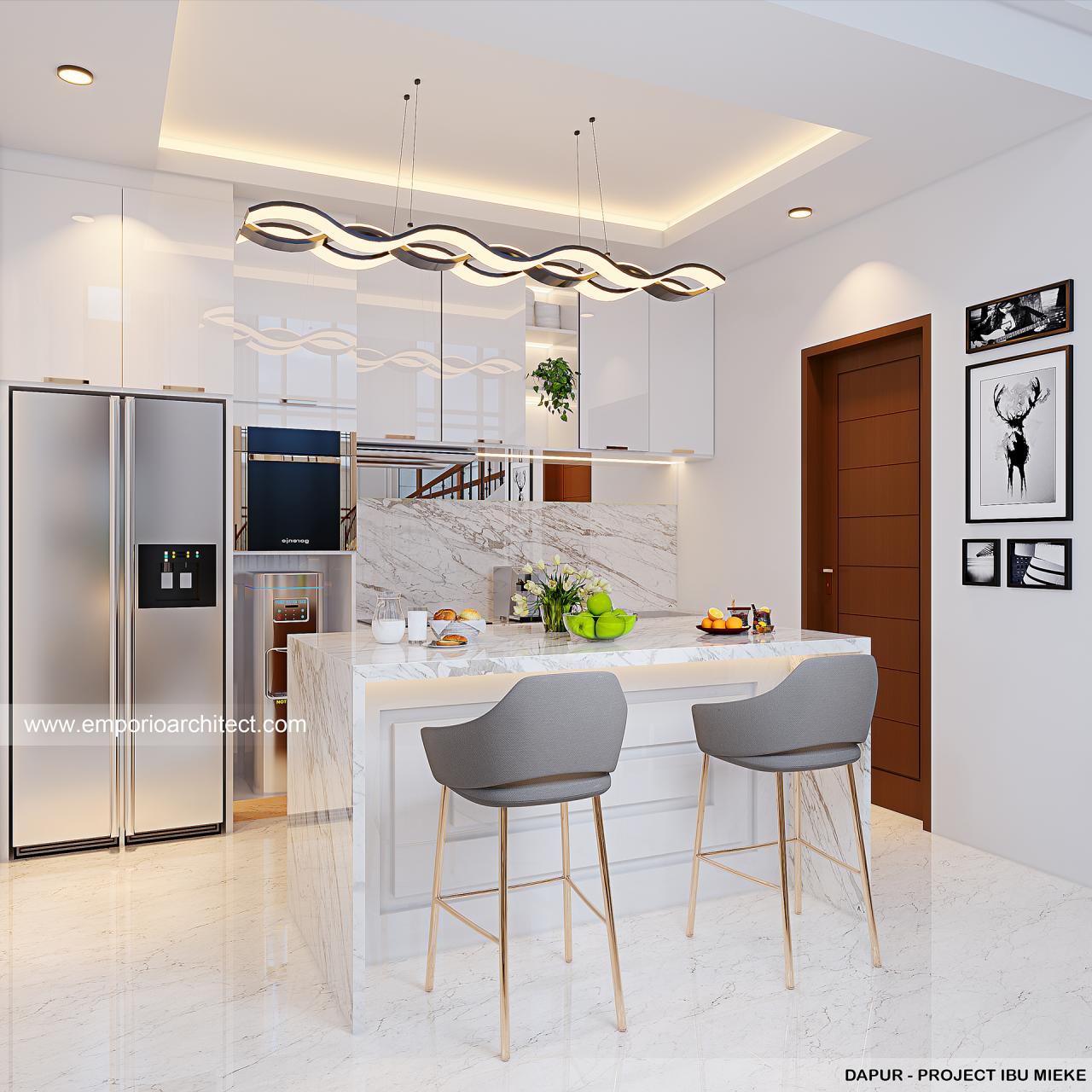 Desain Dapur Rumah Villa Bali 2 Lantai Ibu Mieke di Badung, Bali 24648 ...